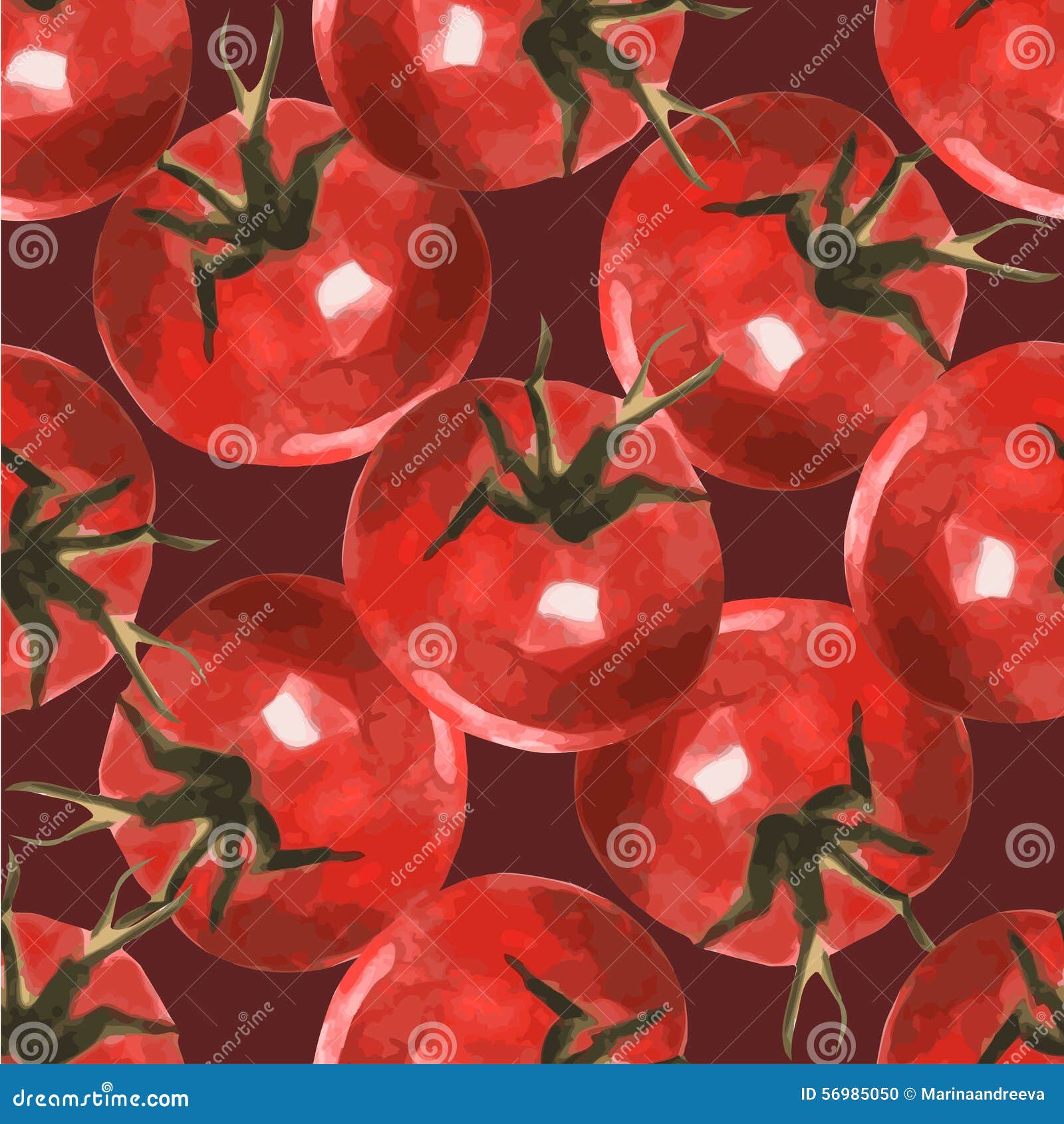 Tomato pattern 5 stock vector. Illustration of food, ingredient - 56985050