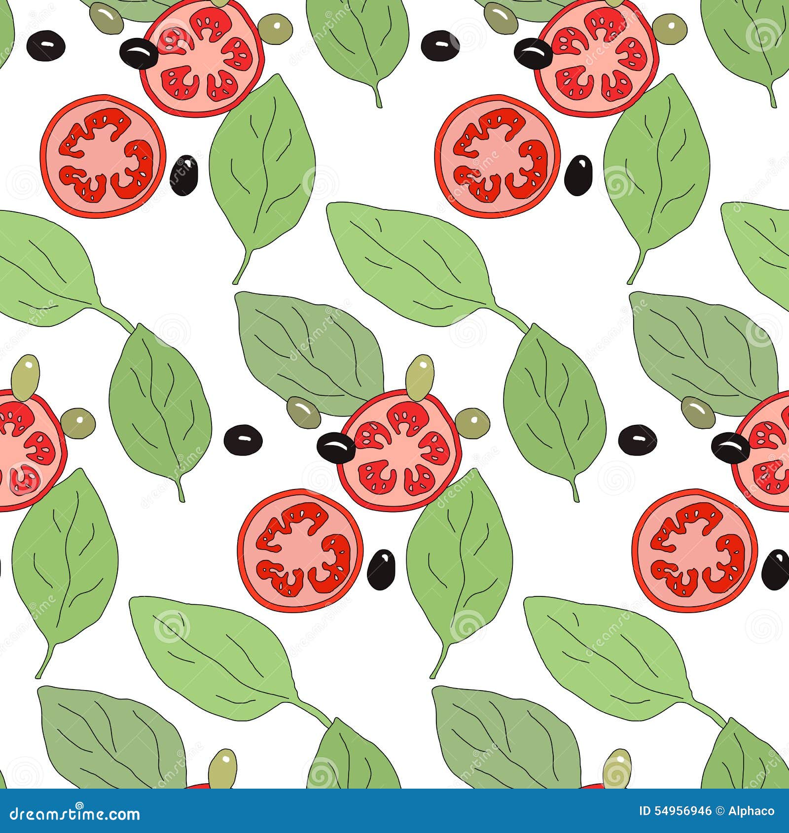 Tomato pattern stock vector. Illustration of love, leaf - 54956946