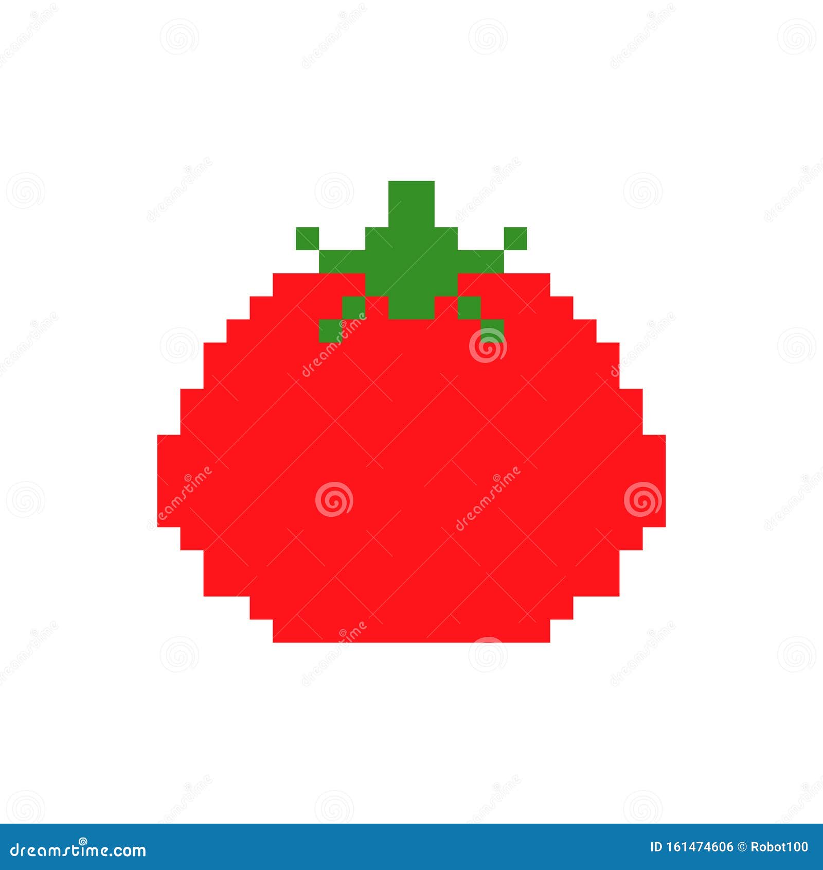 Tomato Pixel Art. Tomatoes 8 Bit. Pixelate Vegetable Stock Vector ...
