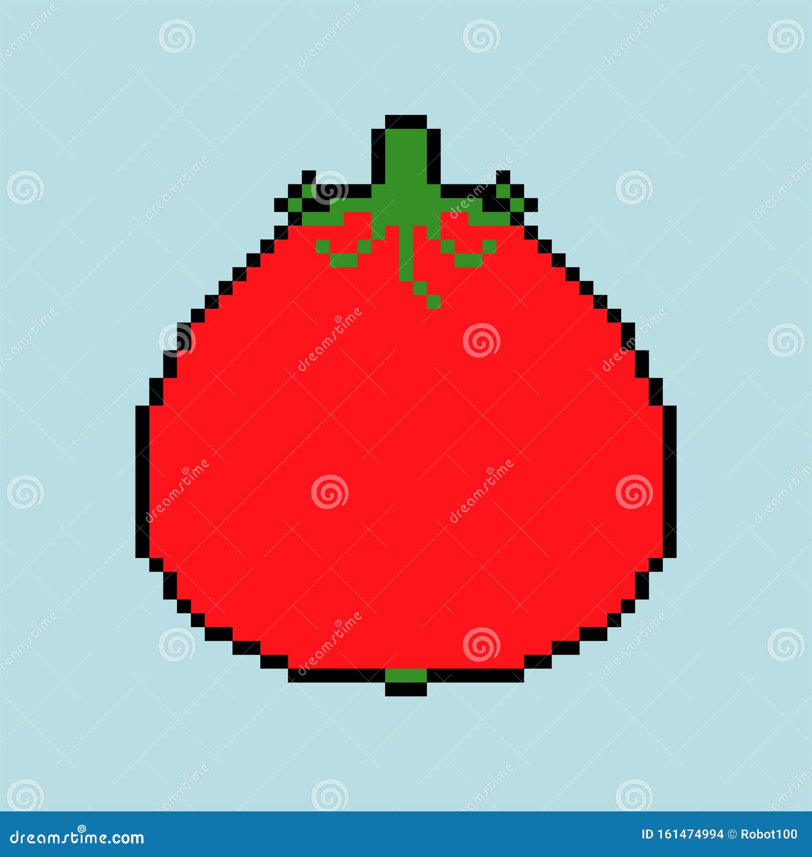 Tomato Pixel Art. Tomatoes 8 Bit. Pixelate Vegetable Stock Vector ...