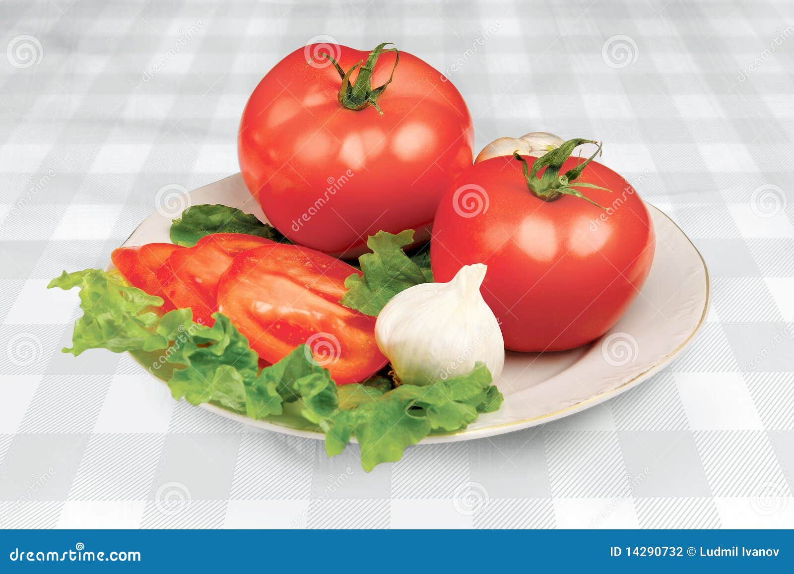 Tomato plate stock photo. Image of salad, plate, vitamin - 14290732