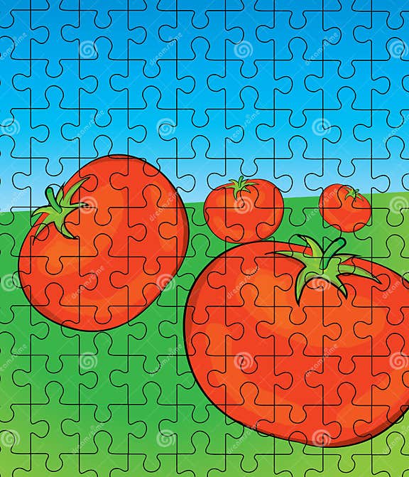Tomato puzzle pattern stock illustration. Illustration of face - 42080390