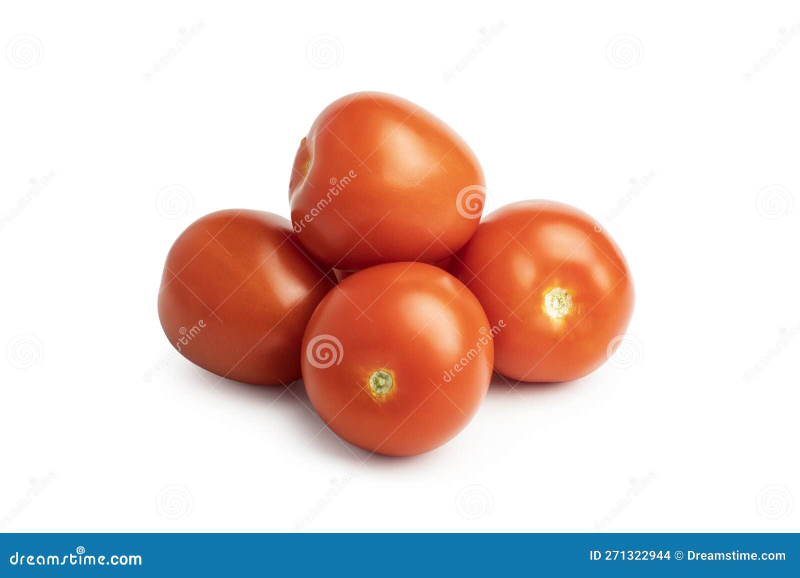 Tomato is Red Isolated on a White Background. Stock Photo - Image of ...