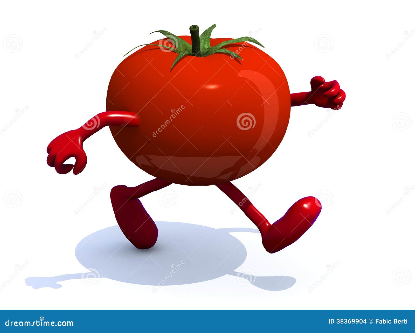 Tomato that runs stock illustration. Illustration of tomatoes - 38369904