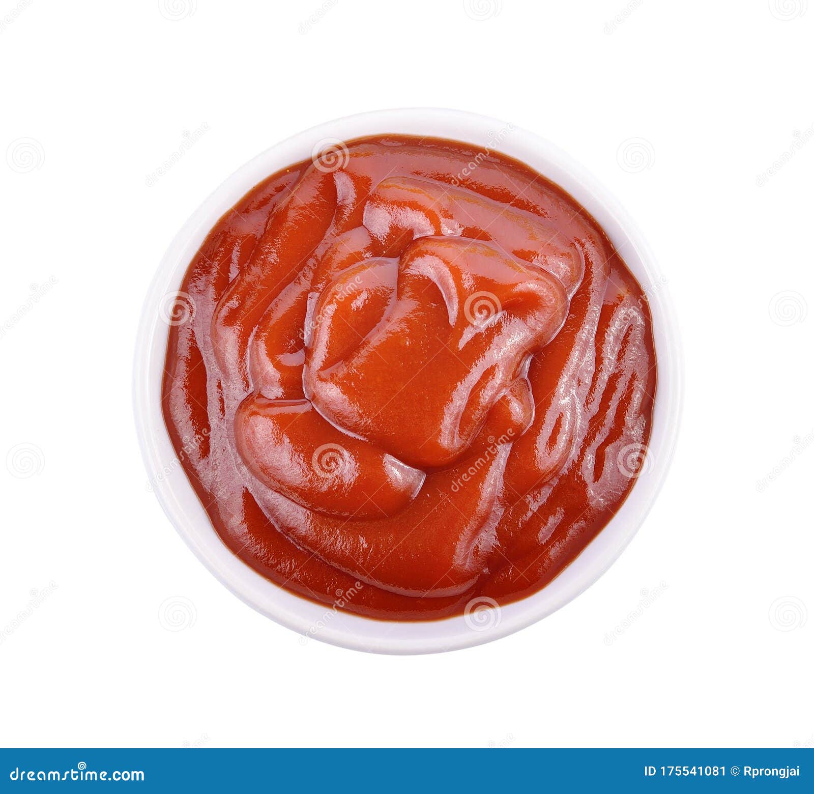 Tomato Sauce Isolated on White Background Stock Image - Image of ...