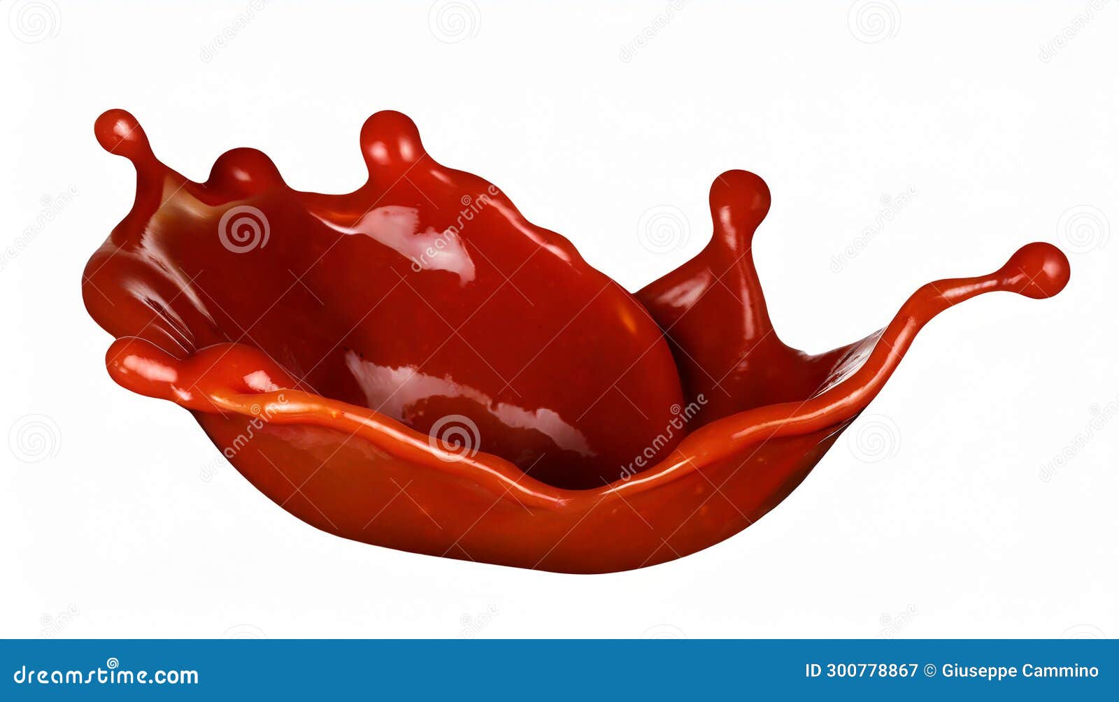 Tomato Sauce Splash, Tomato Sauce Flowing, 3d Illustration Stock ...