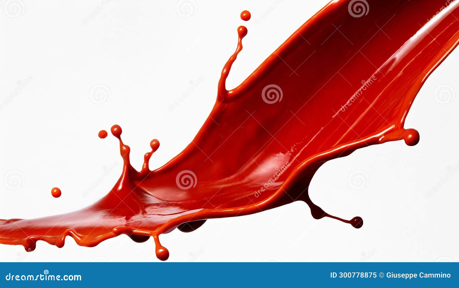 Tomato Sauce Splash, Tomato Sauce Flowing, 3d Illustration Stock ...