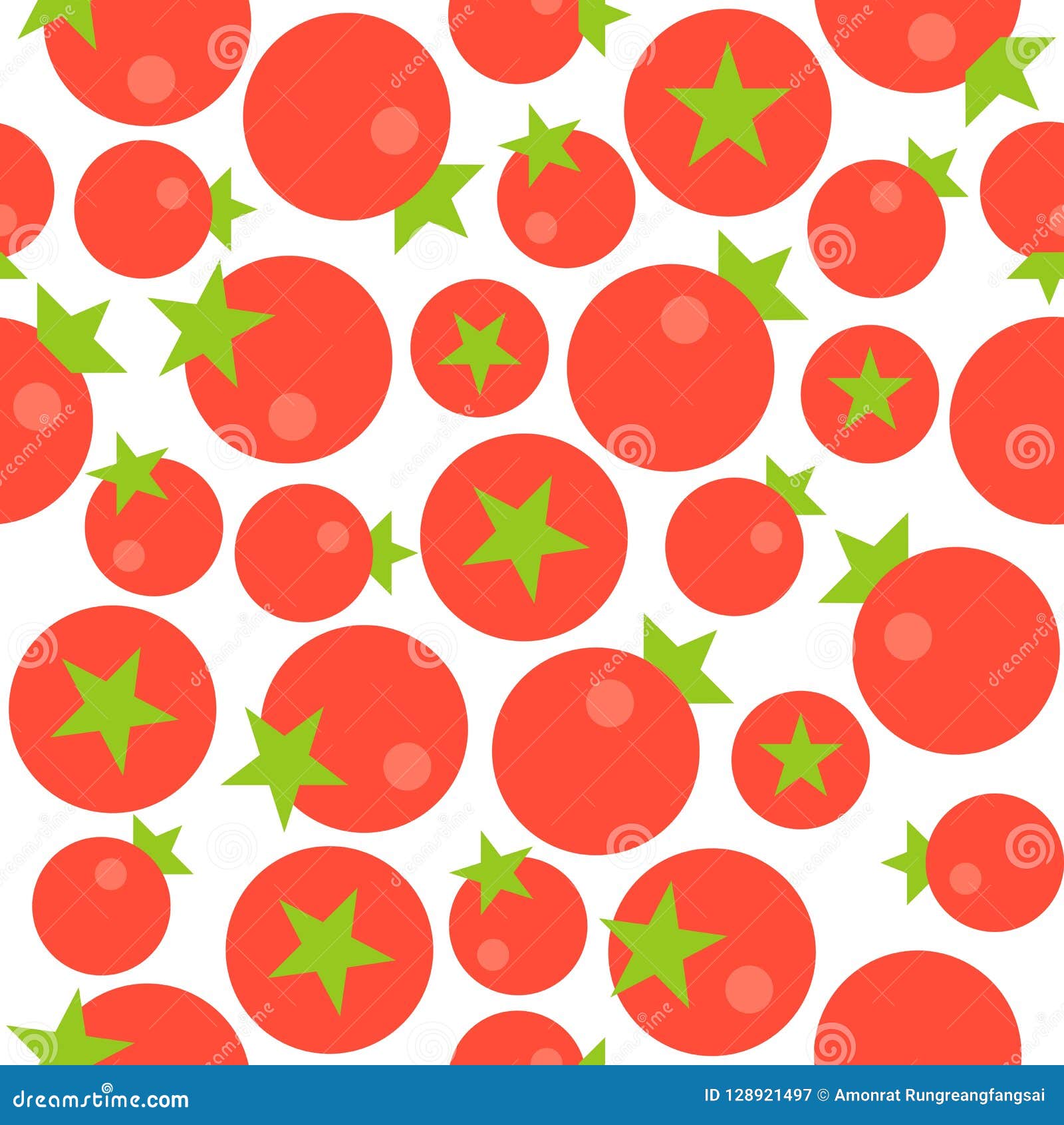 Tomato Seamless Pattern, Flat Design for Use As Wallpaper, Wrapping ...