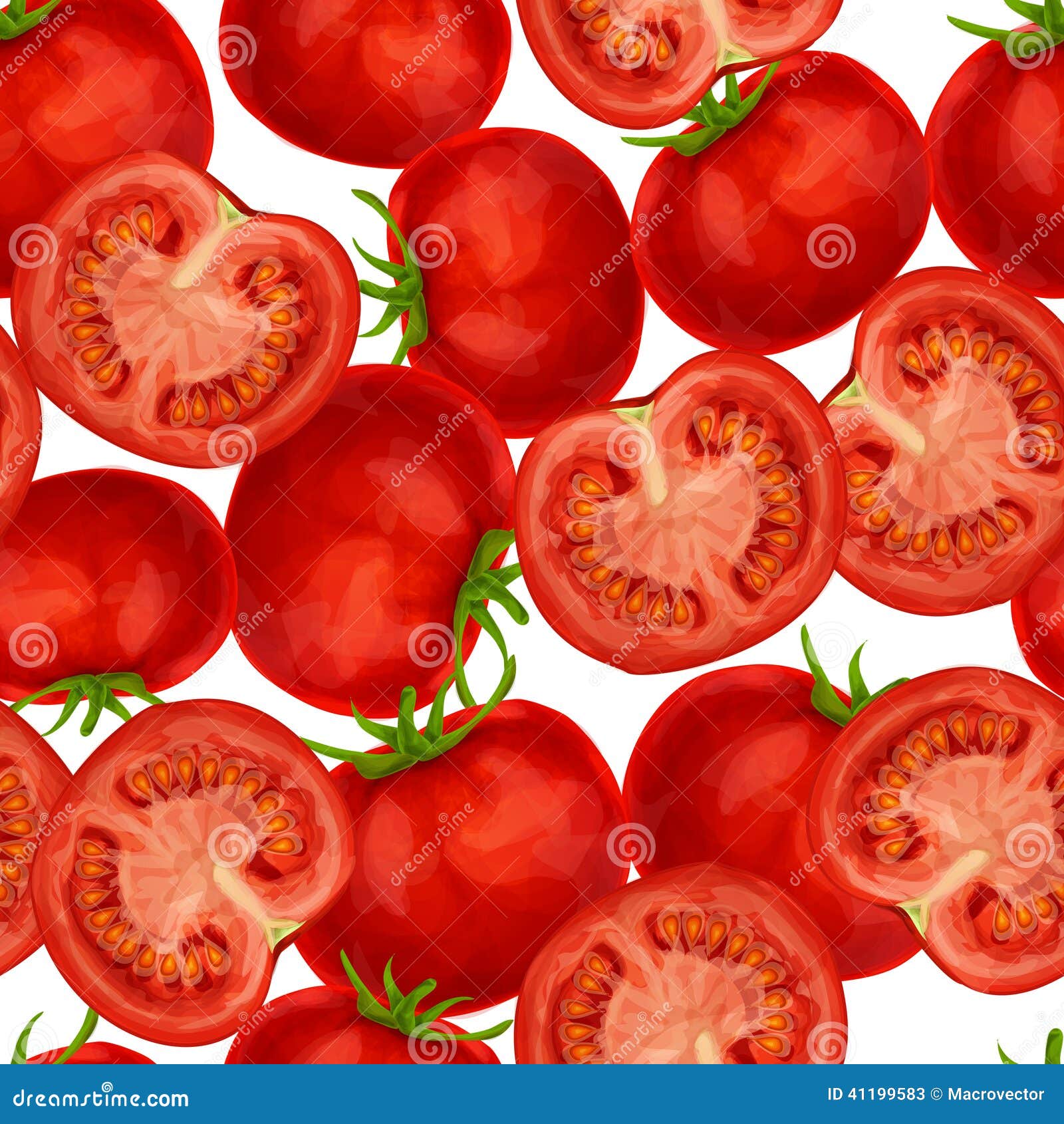 Tomato seamless pattern stock vector. Illustration of seamless - 41199583
