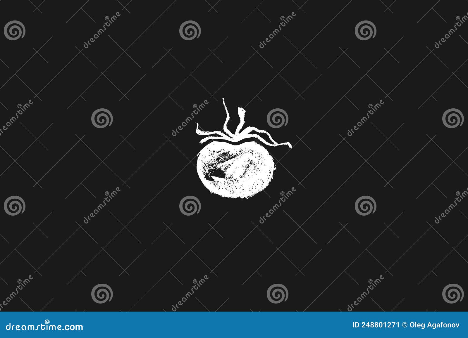 Black Tomato Symbol. Tomatoes Vector Coal Drawing. Stock Vector ...