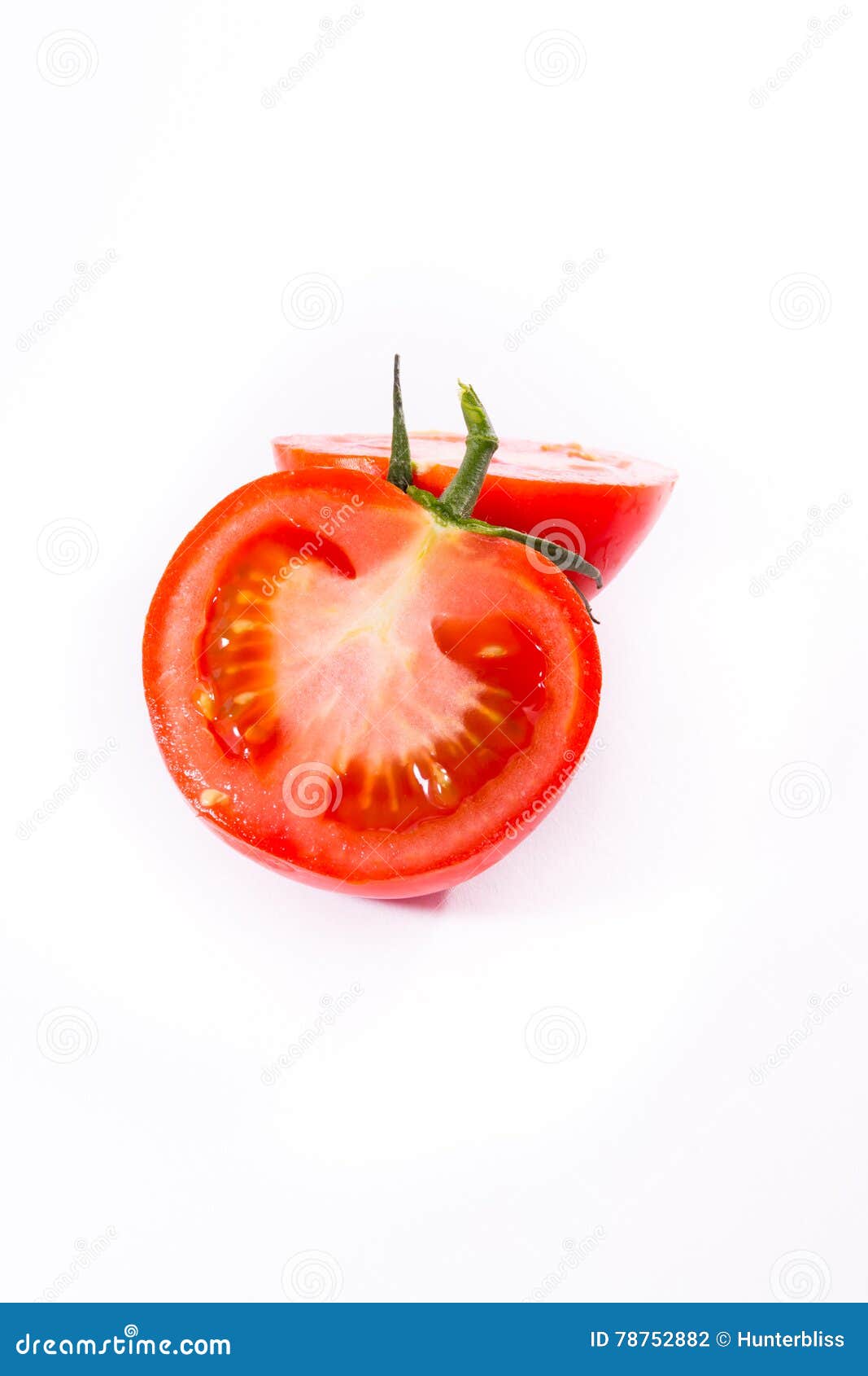 Tomato Slice Cut Cross Section Seed Cooking Fresh Vegetable Text Stock ...