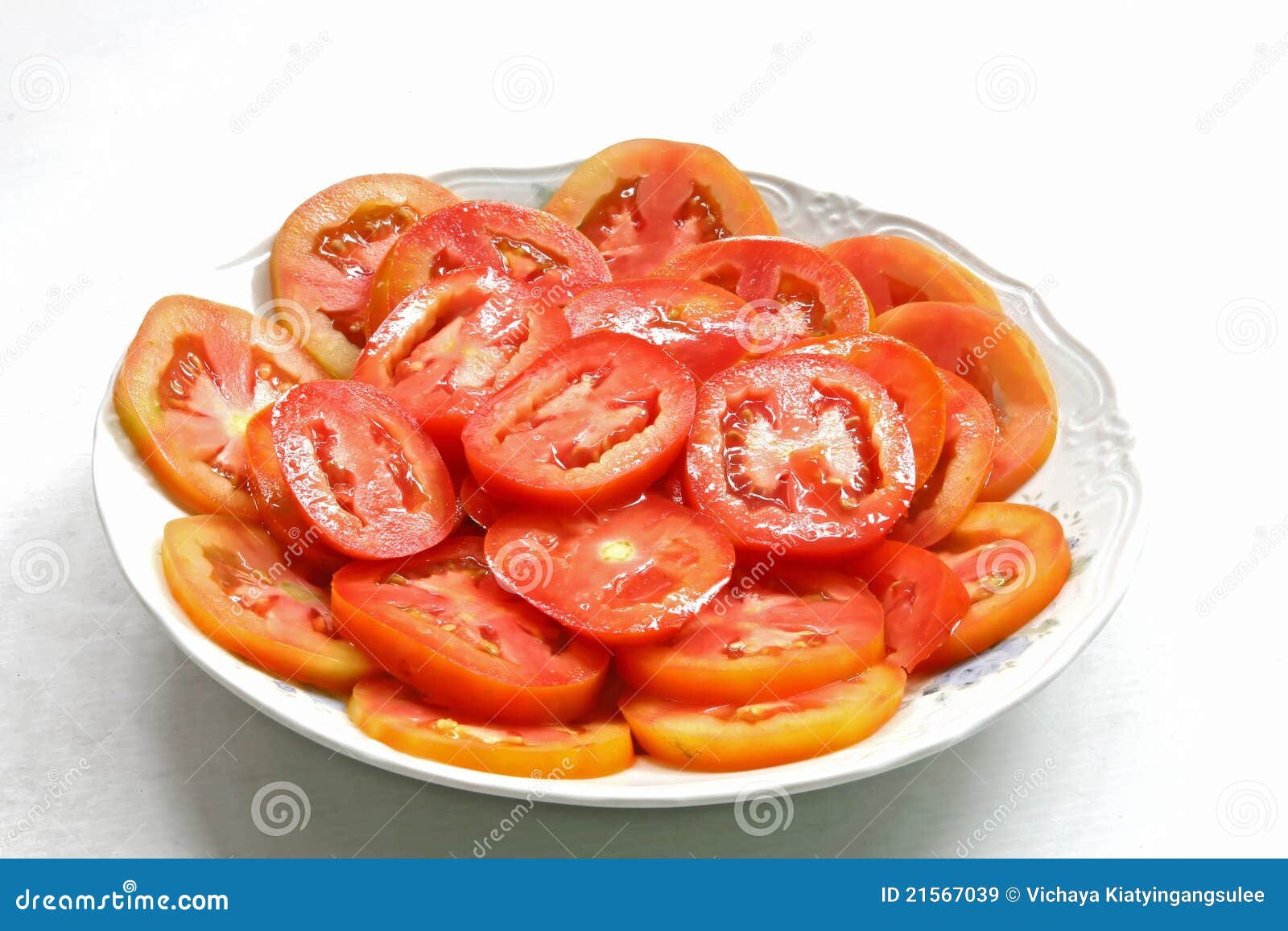 Tomato sliced stock image. Image of green, cooking, chop - 21567039