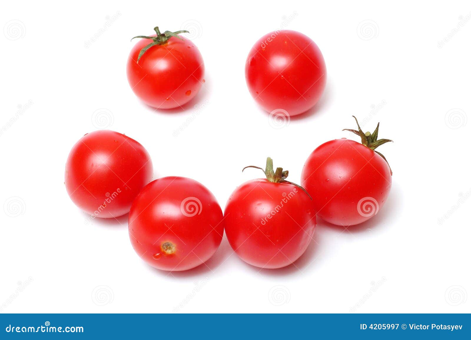 Tomato smile on white stock image. Image of drop, heap - 4205997