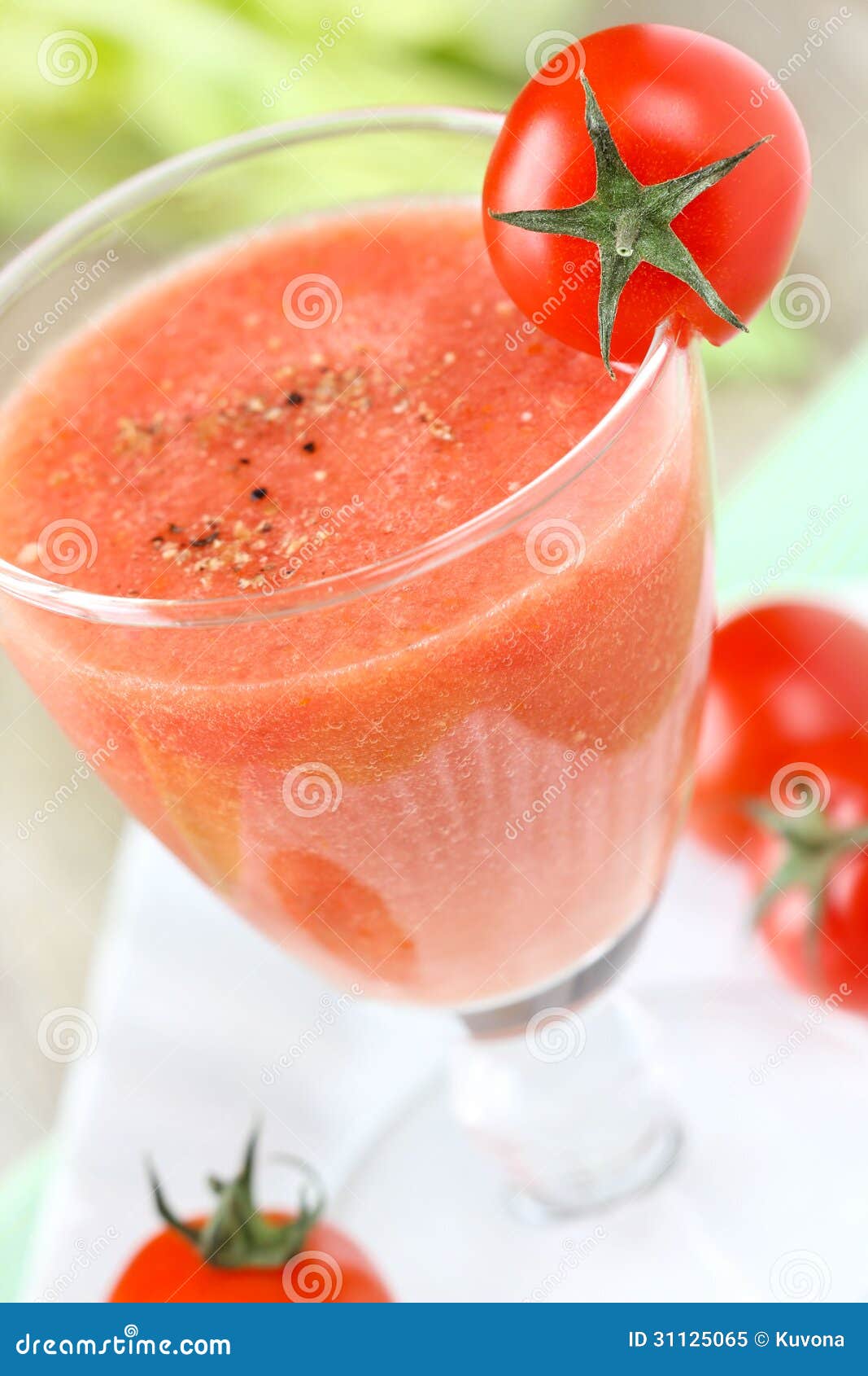 Tomato smoothie stock image. Image of smoothie, morning - 31125065