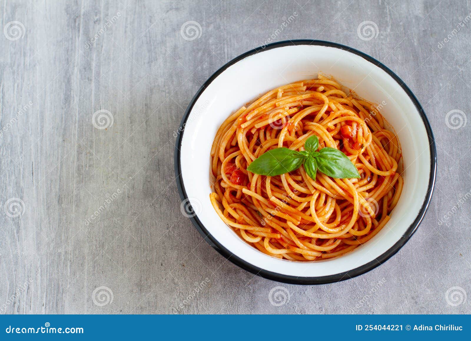 Tomato Spaghetti With Chuck Eye Roll And Fungi Royalty-Free Stock Image ...
