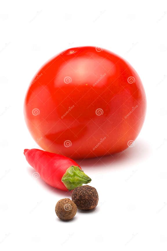 Tomato, Spices, Chili Pepper Stock Photo - Image of ingredient, spicy ...