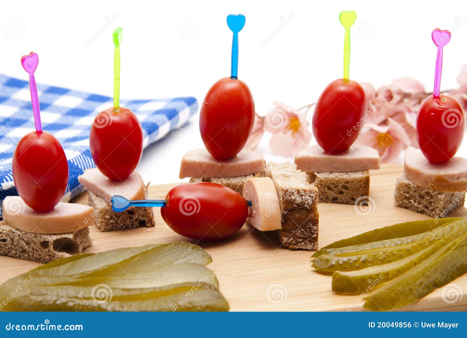 Tomato on spit stock photo. Image of edge, isolated, tomato - 20049856