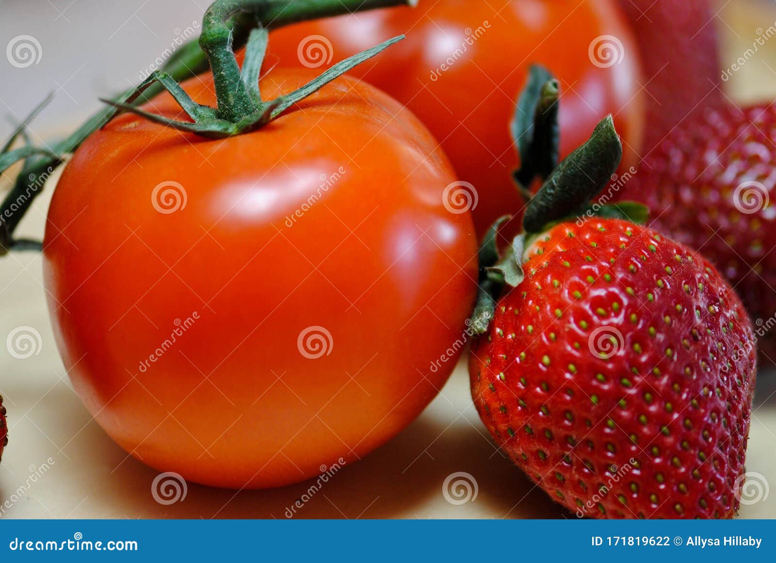 Tomato and strawberry stock photo. Image of strawberry - 171819622