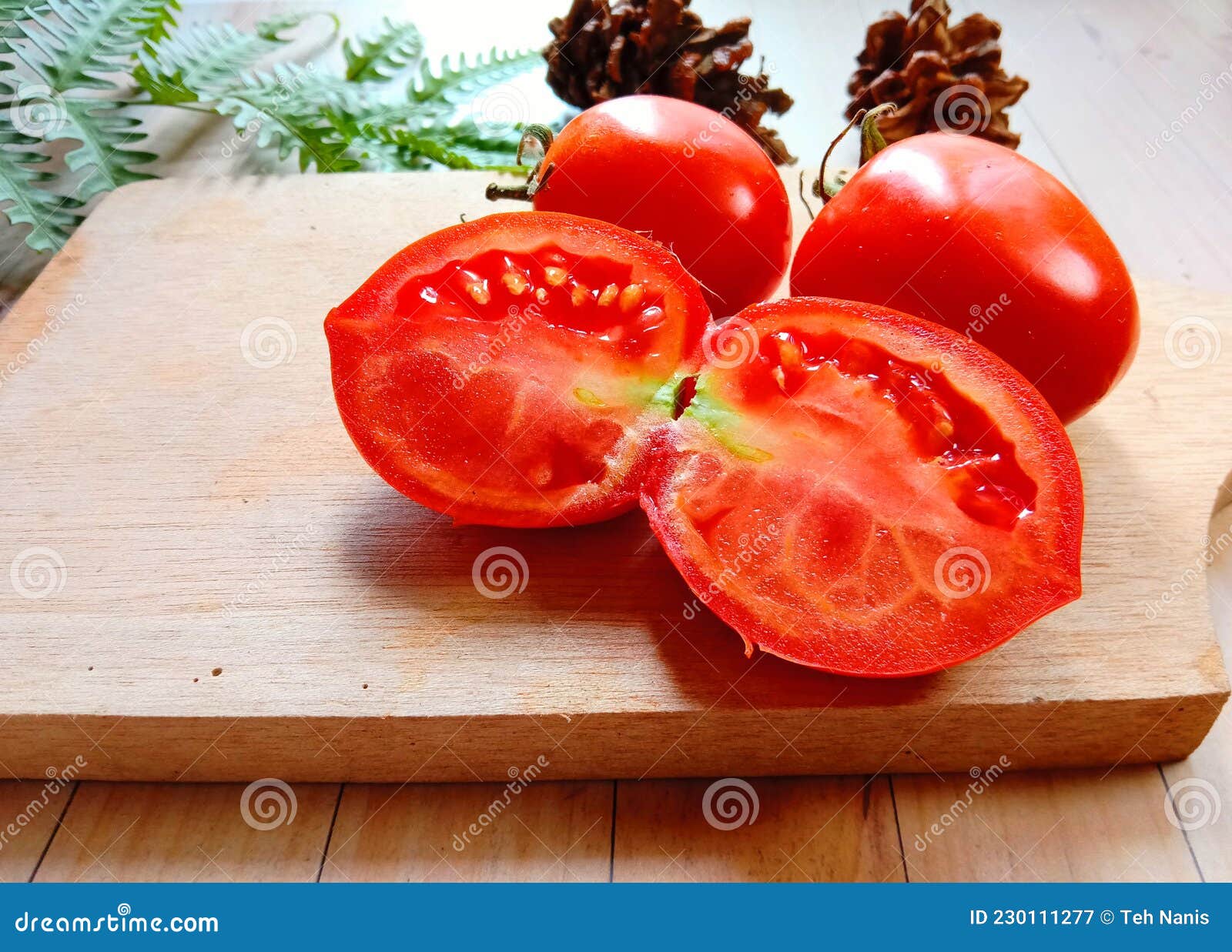 Tomato Is On The Table Royalty-Free Stock Photo | CartoonDealer.com ...