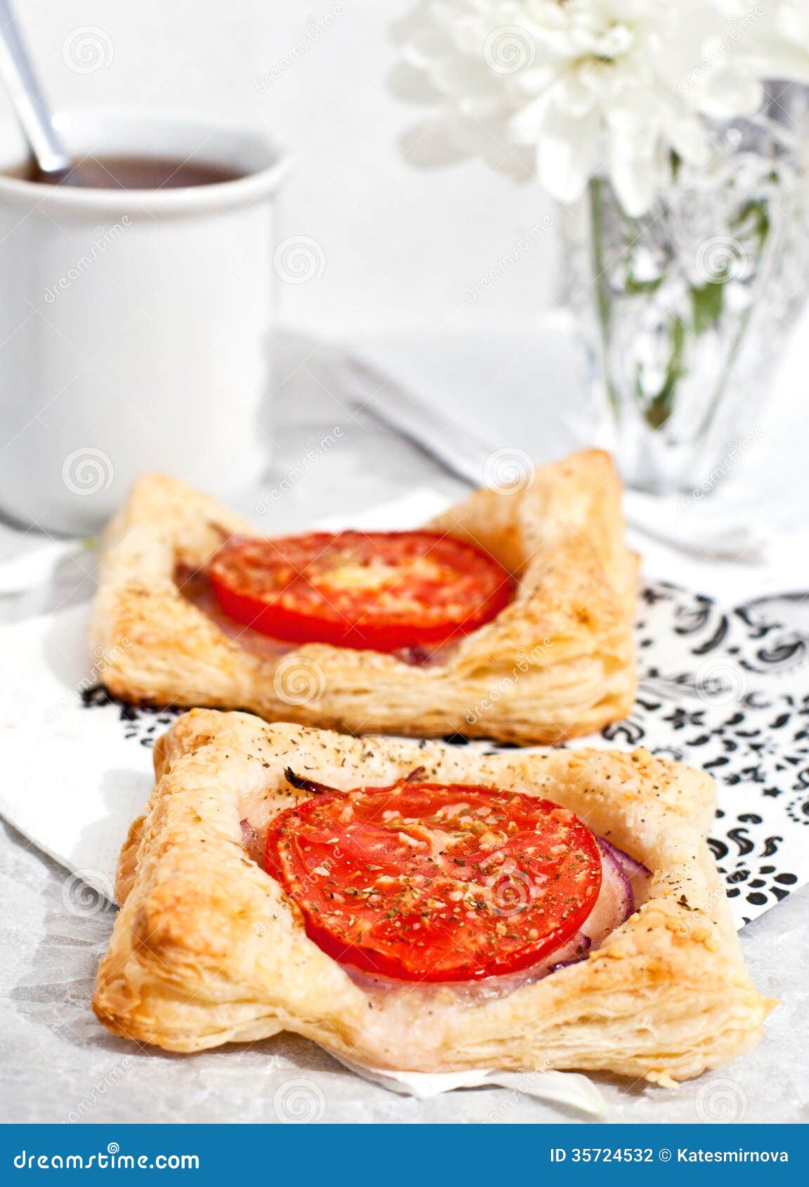 Tomato tartlets stock photo. Image of coffee, cheese - 35724532