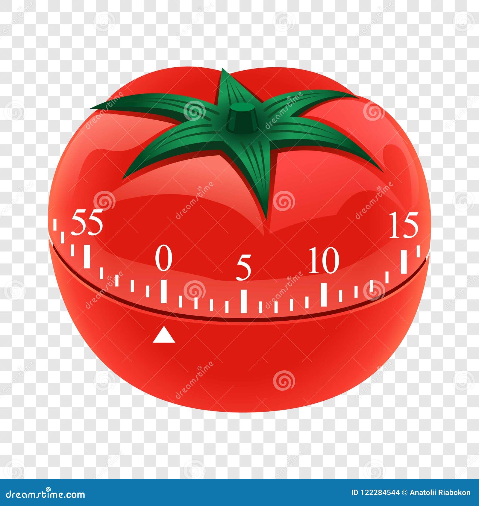 Tomato Timer Mockup, Realistic Style Stock Vector - Illustration of ...
