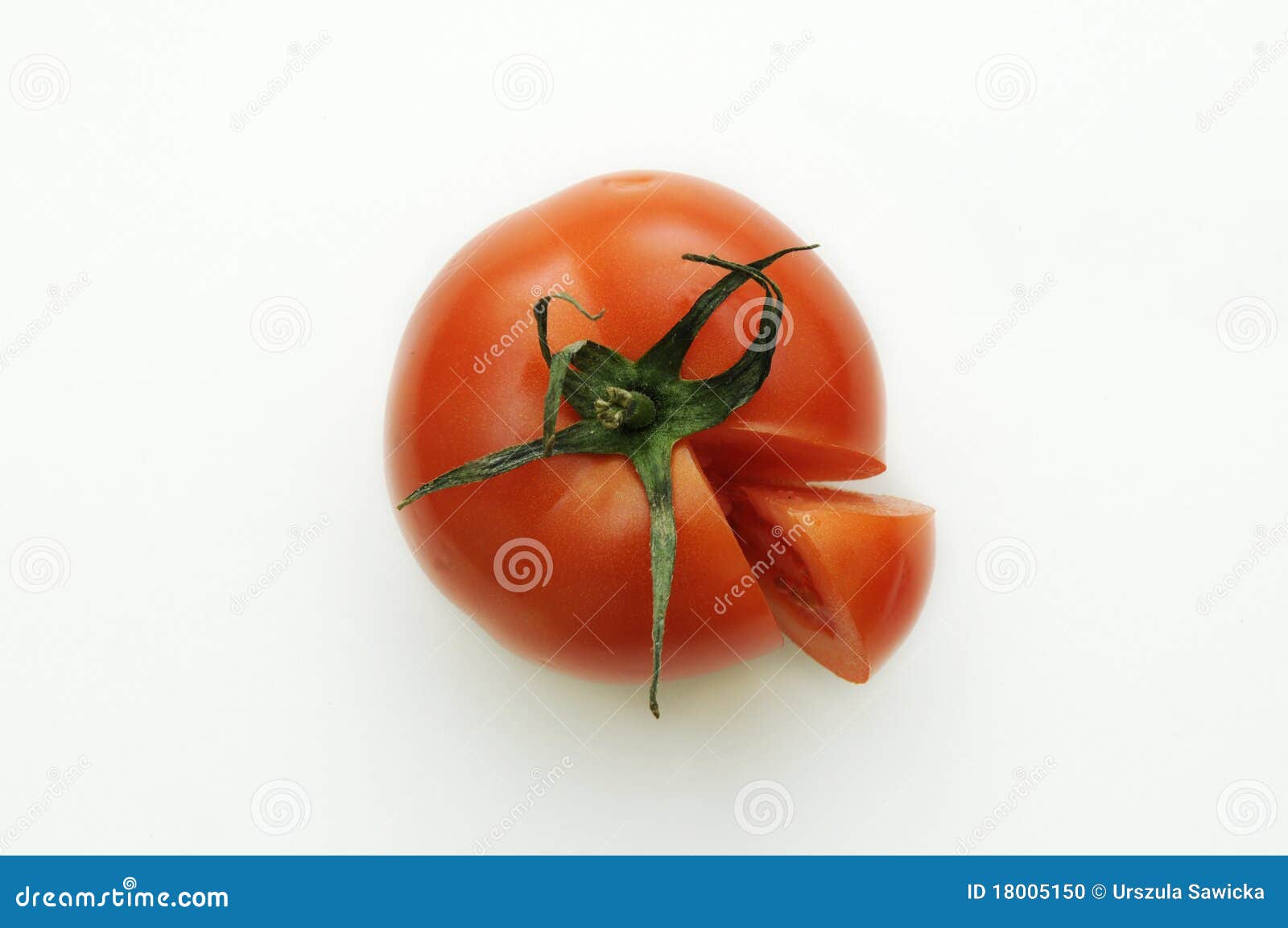 Tomato-top view. stock photo. Image of round, organic - 18005150