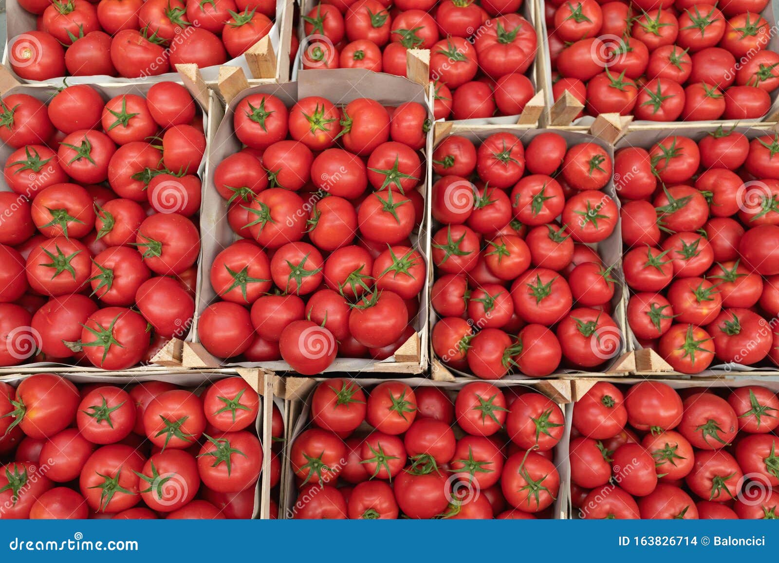 Tomato Top View stock photo. Image of wholesale, farmers - 163826714