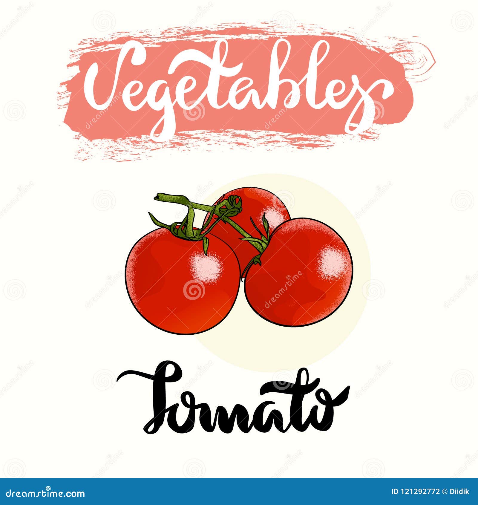 Tomato vector illustration stock vector. Illustration of black - 121292772