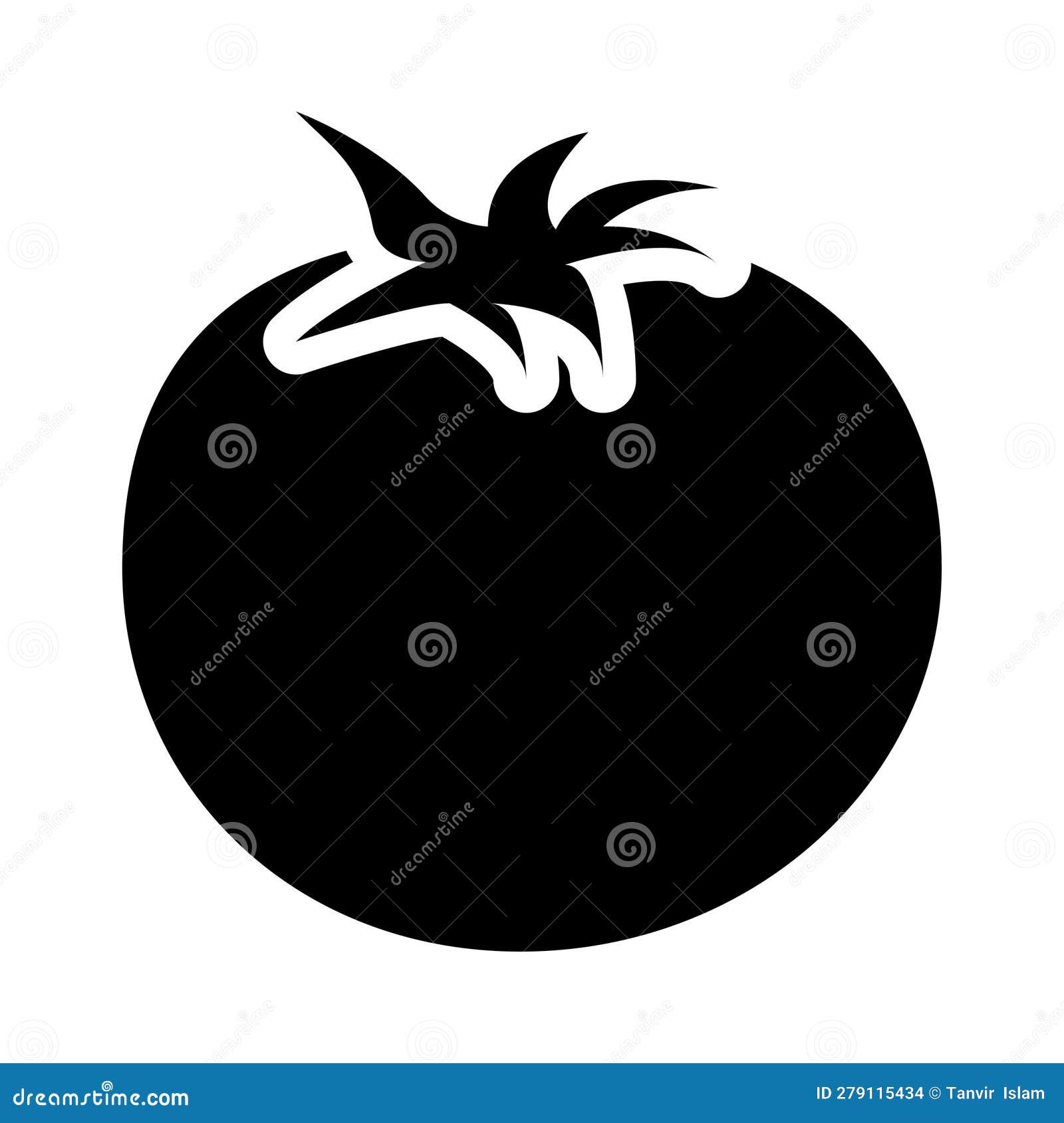 Tomato Vegetable Icon stock vector. Illustration of sign - 279115434