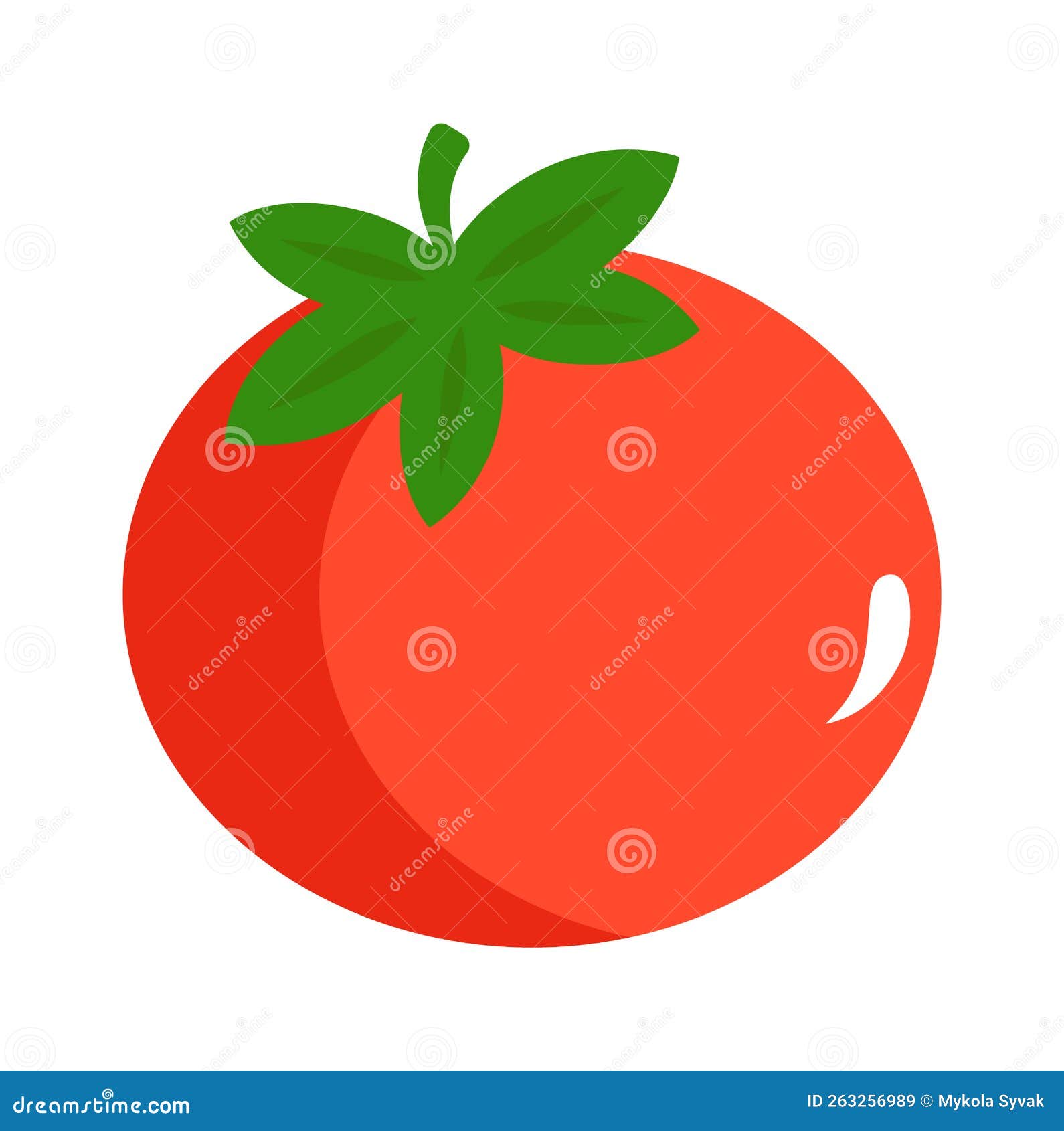Tomato Vegetable Icon. Healthy Food Stock Vector - Illustration of ...