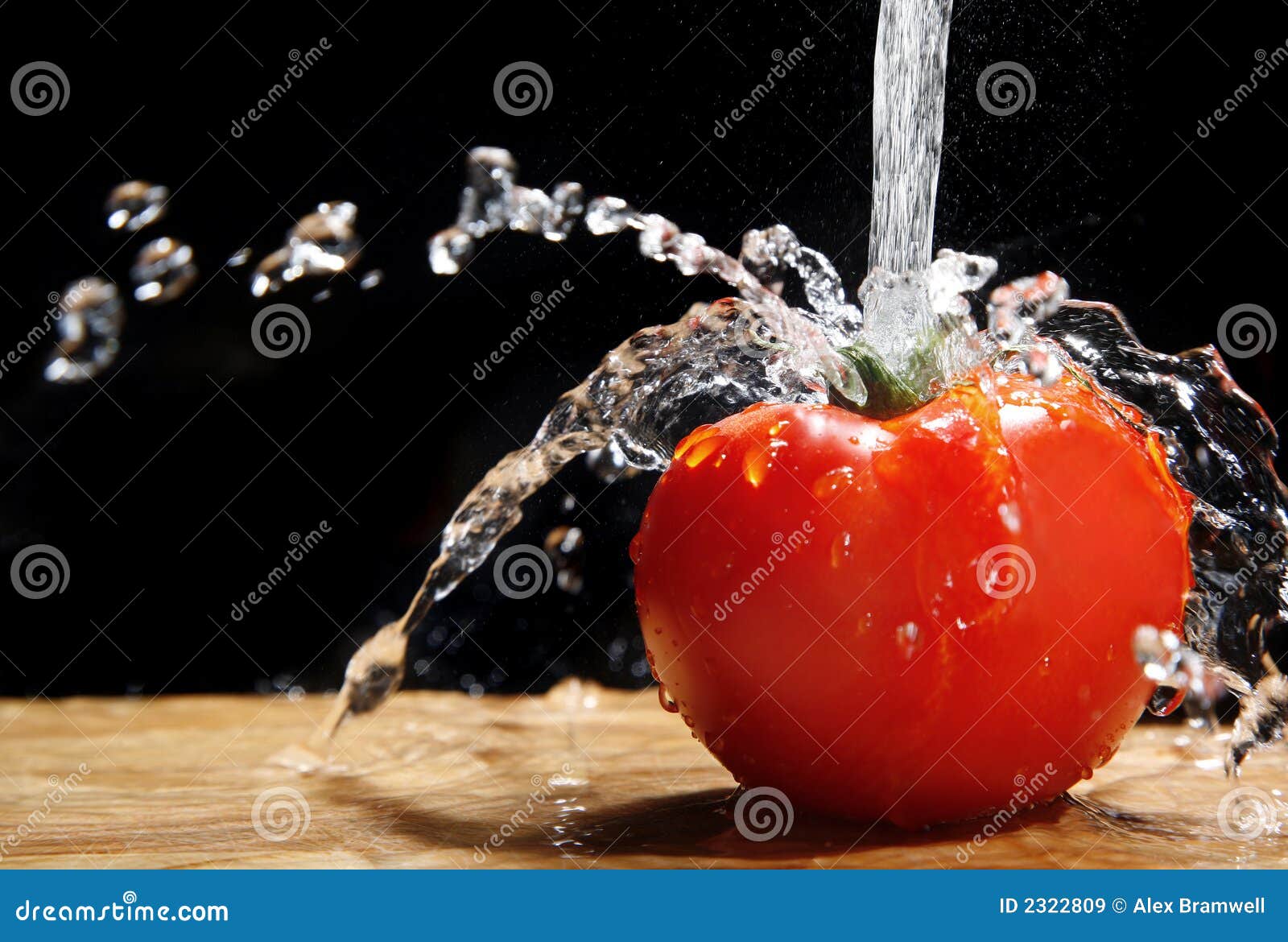 Tomato and Water stock image. Image of black, faucet, washing - 2322809