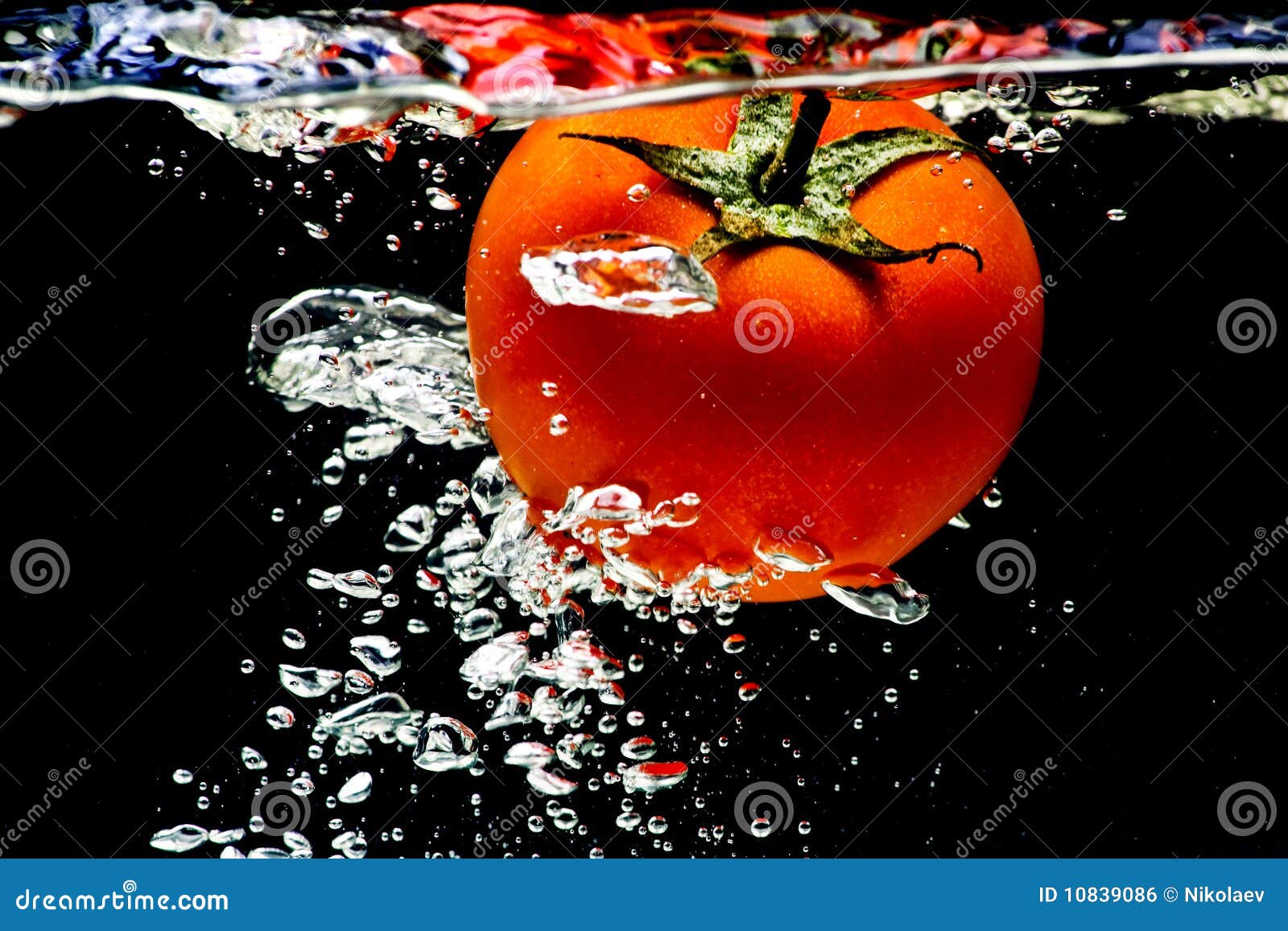 Tomato water splash stock photo. Image of fruit, food - 10839086
