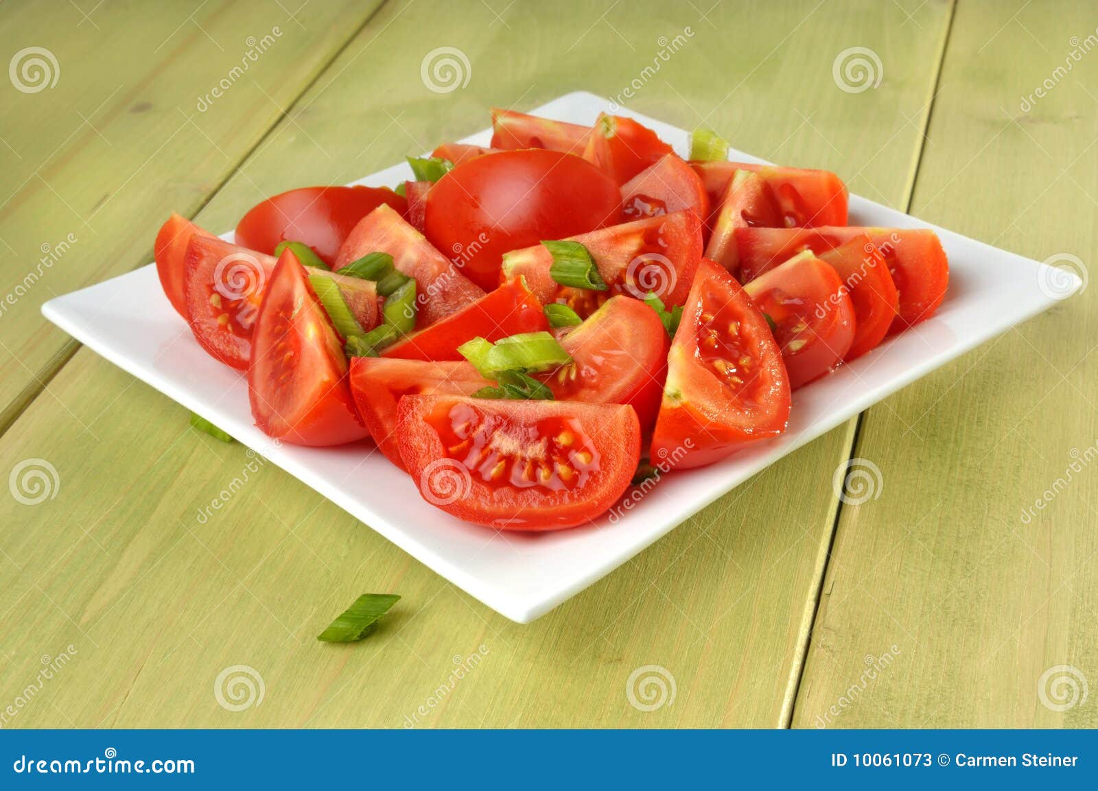 Tomato wedges stock image. Image of nutrition, food, table - 10061073