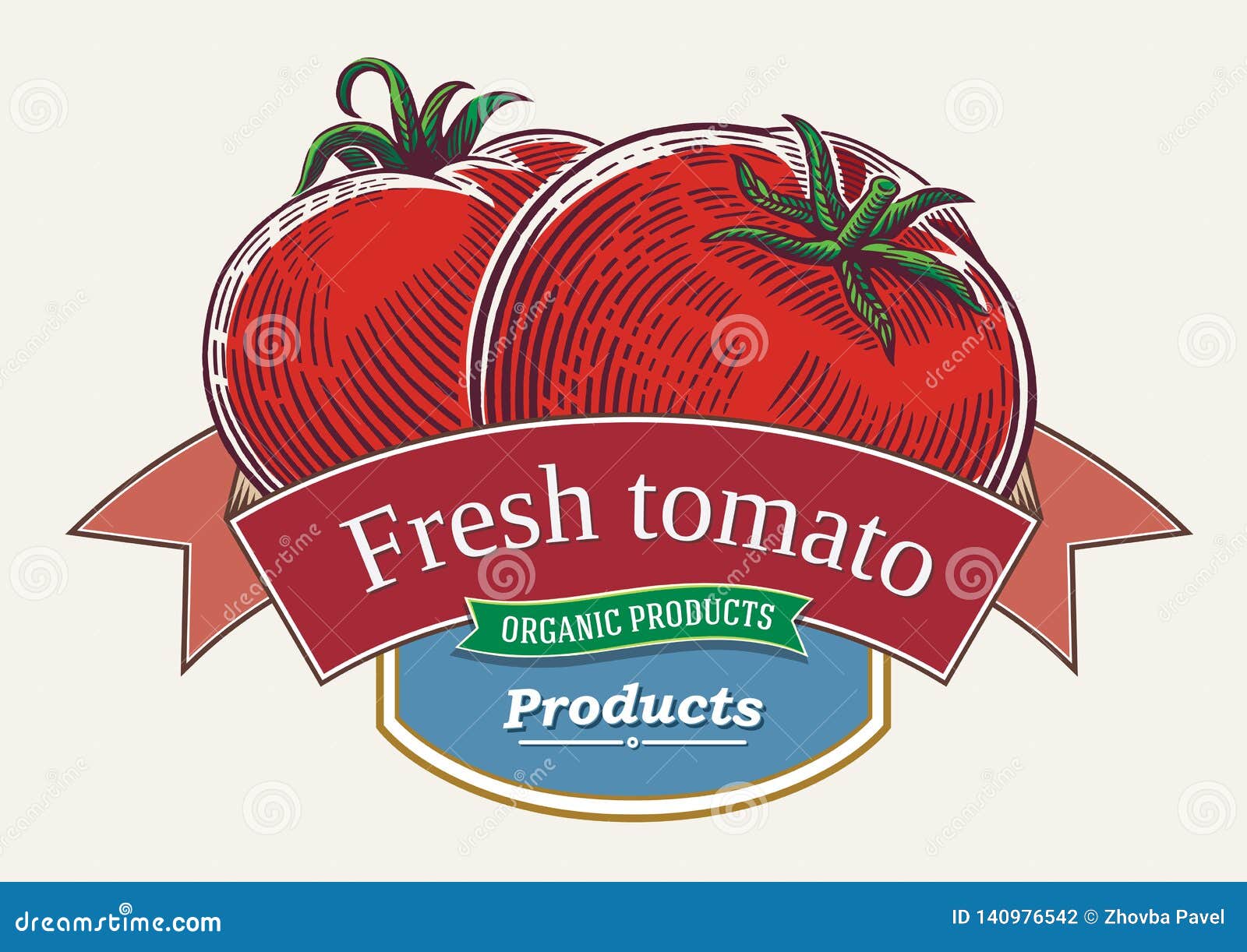 Tomatoes in Graphic Style, and Label Design Layout Stock Vector ...