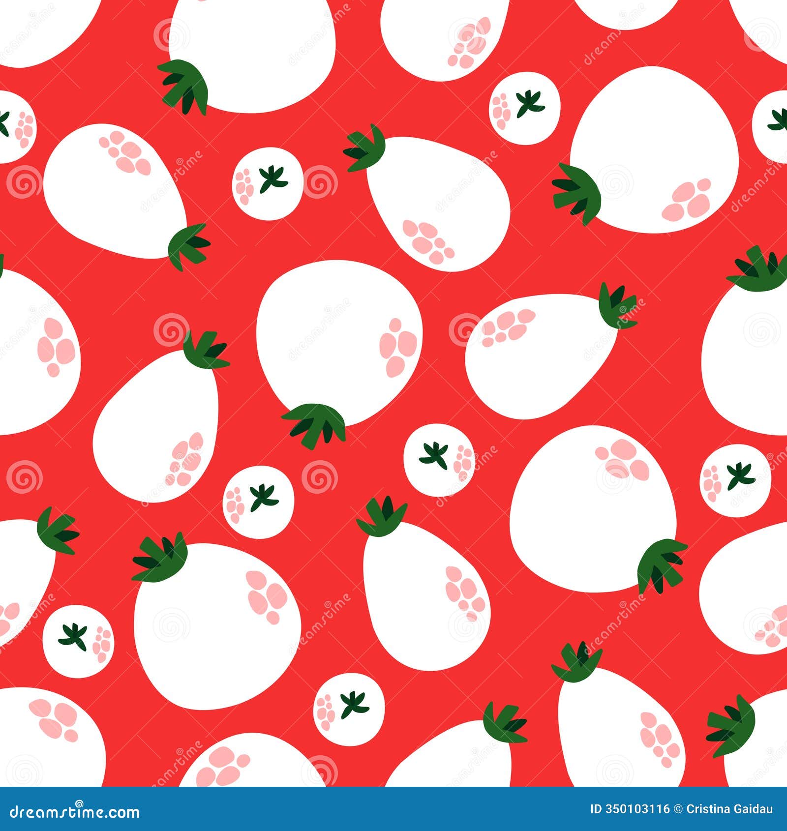 Tomatoes Abstract Minimalist Seamless Pattern Vector Illustration Stock ...