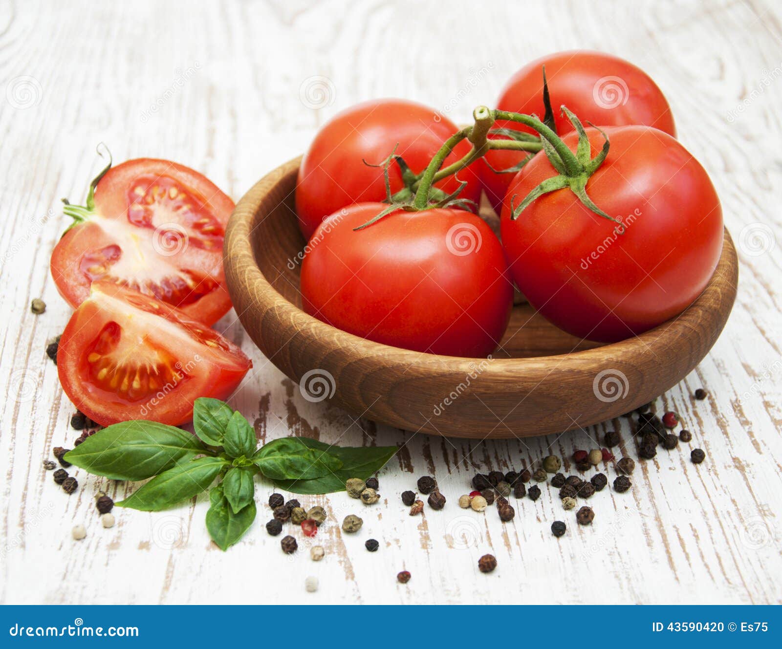 Tomatoes stock photo. Image of preparing, spice, vegetable - 43590420