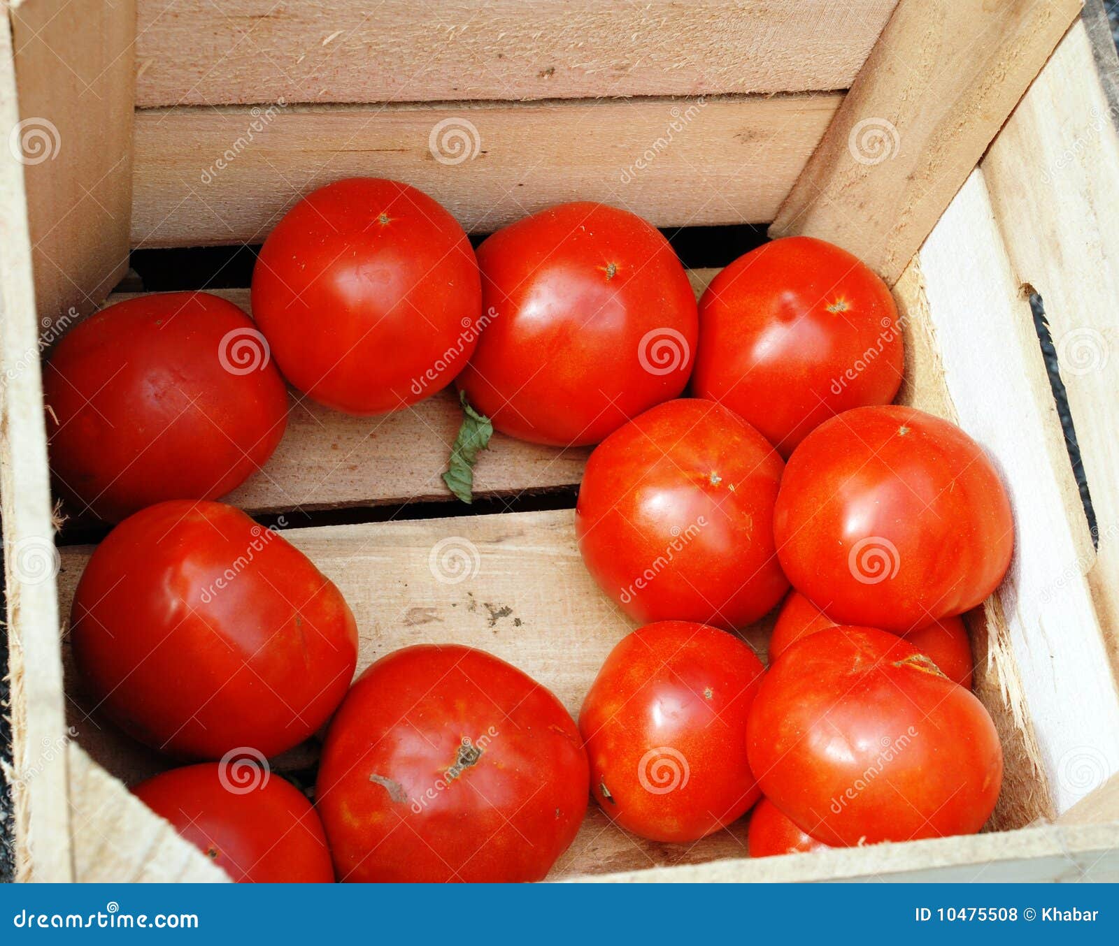 Tomatoes in a box. stock photo. Image of tomato, full - 10475508