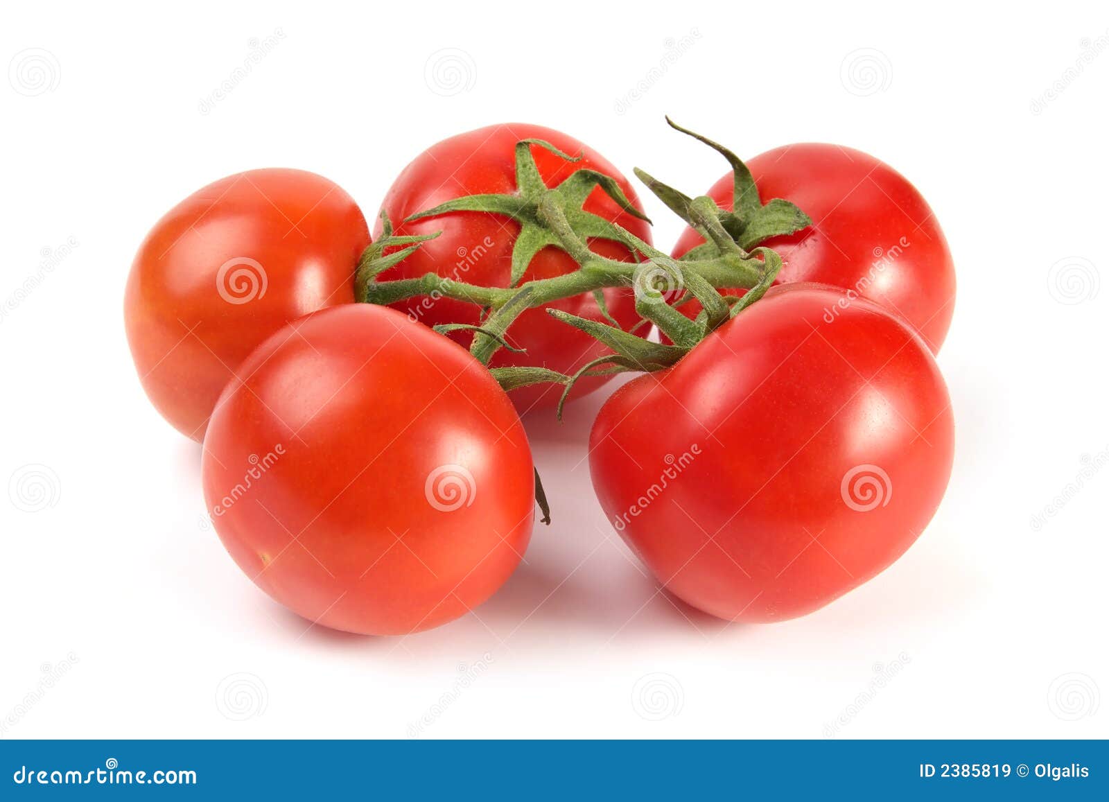 Tomatoes cluster stock image. Image of isolated, nutrition - 2385819