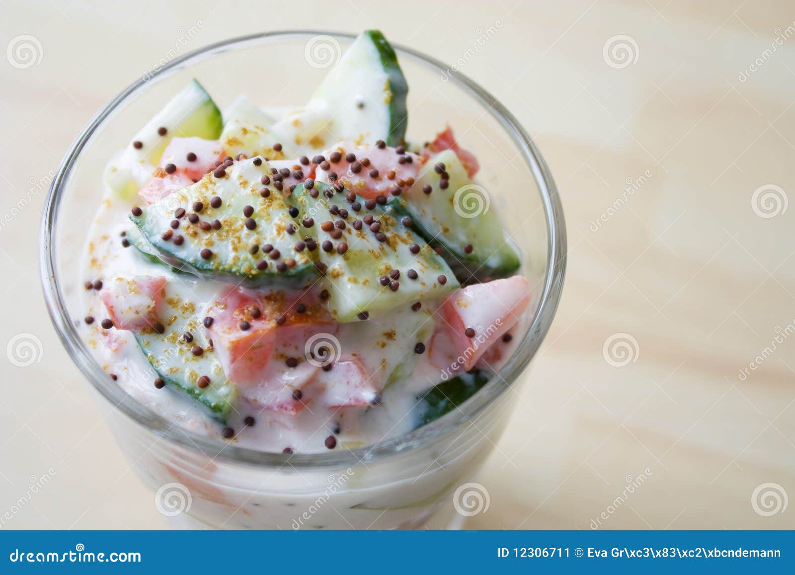 Tomatoes Cucumber Raita stock image. Image of food, frame - 12306711