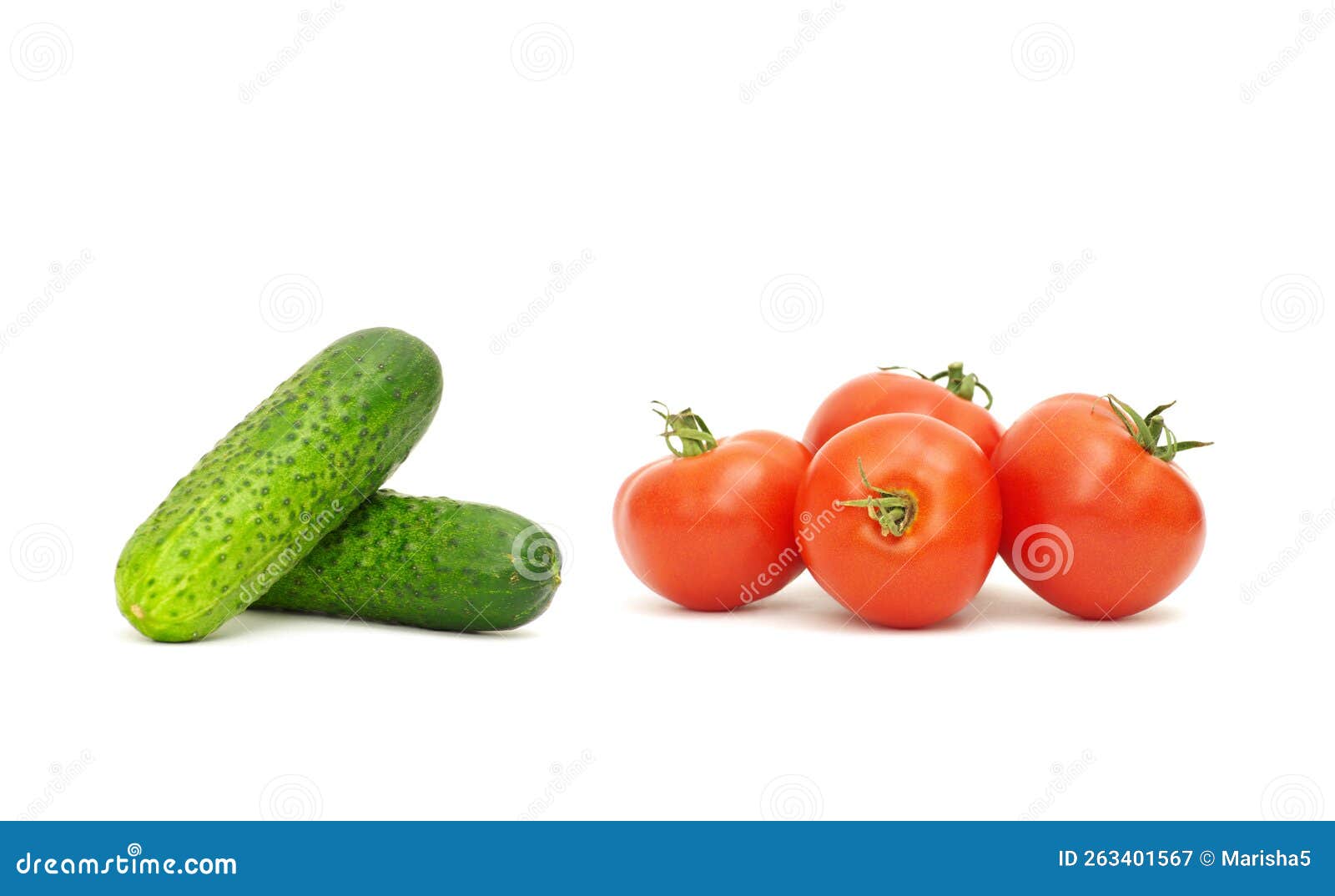 Tomatoes Cucumbers Stock Image Image Of Juicy Cucumber 263401567