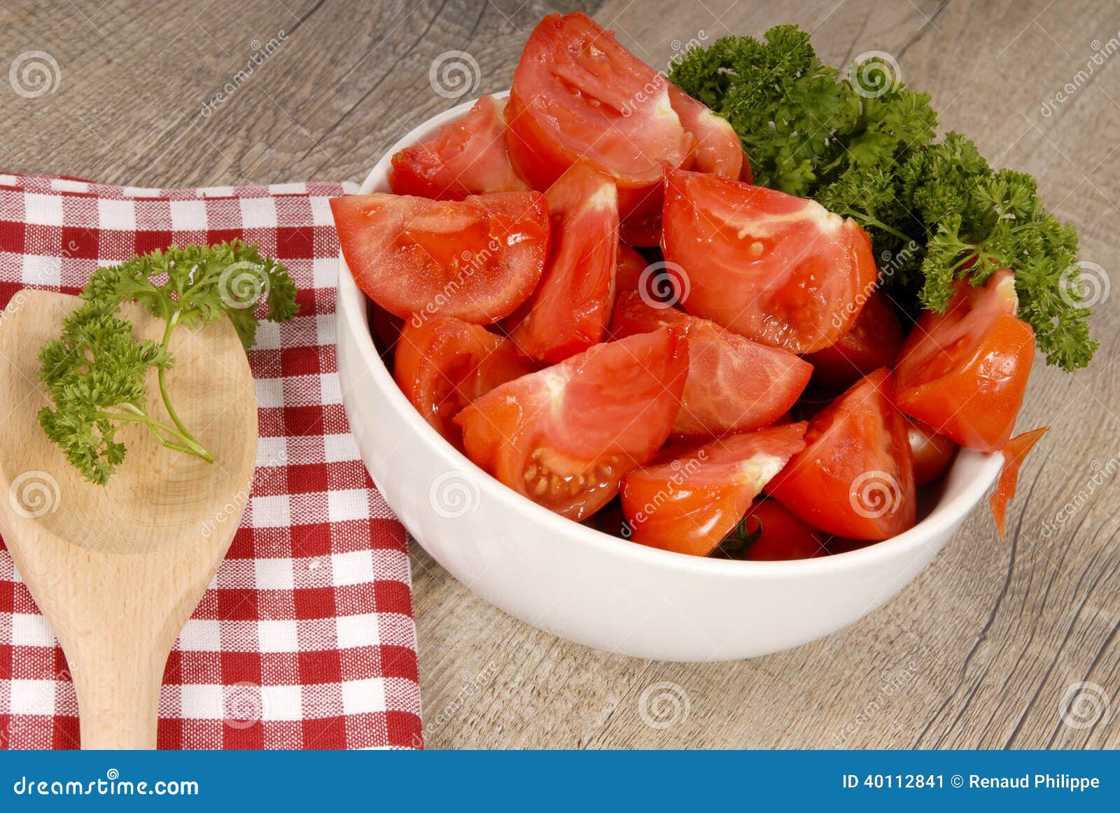 Tomatoes Cut into Wedges in a Bowl Stock Image - Image of plant, color ...