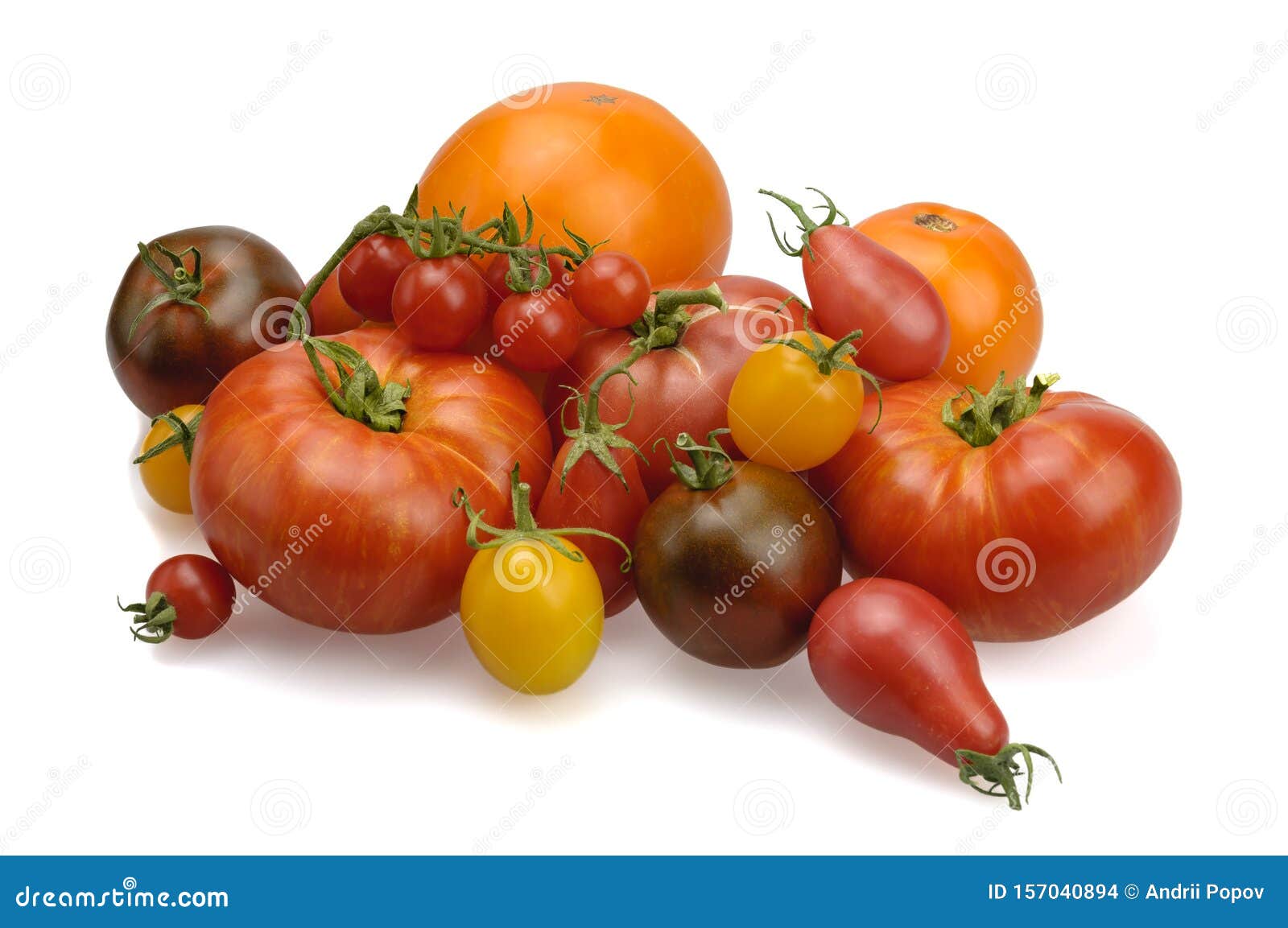 Tomatoes of Different Varieties. Assorted Stock Photo - Image of ...