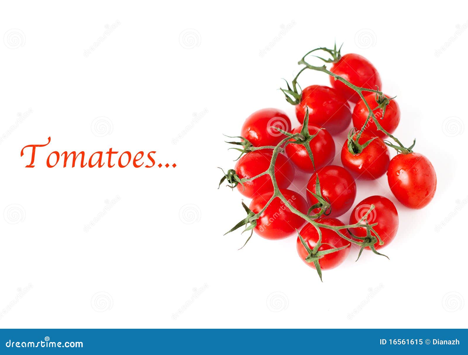 Tomatoes and example text stock image. Image of flavor - 16561615