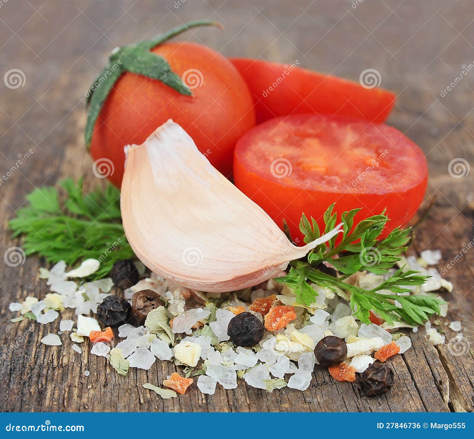Tomatoes with Garlic and Spice Stock Photo - Image of tomatoes, pepper ...
