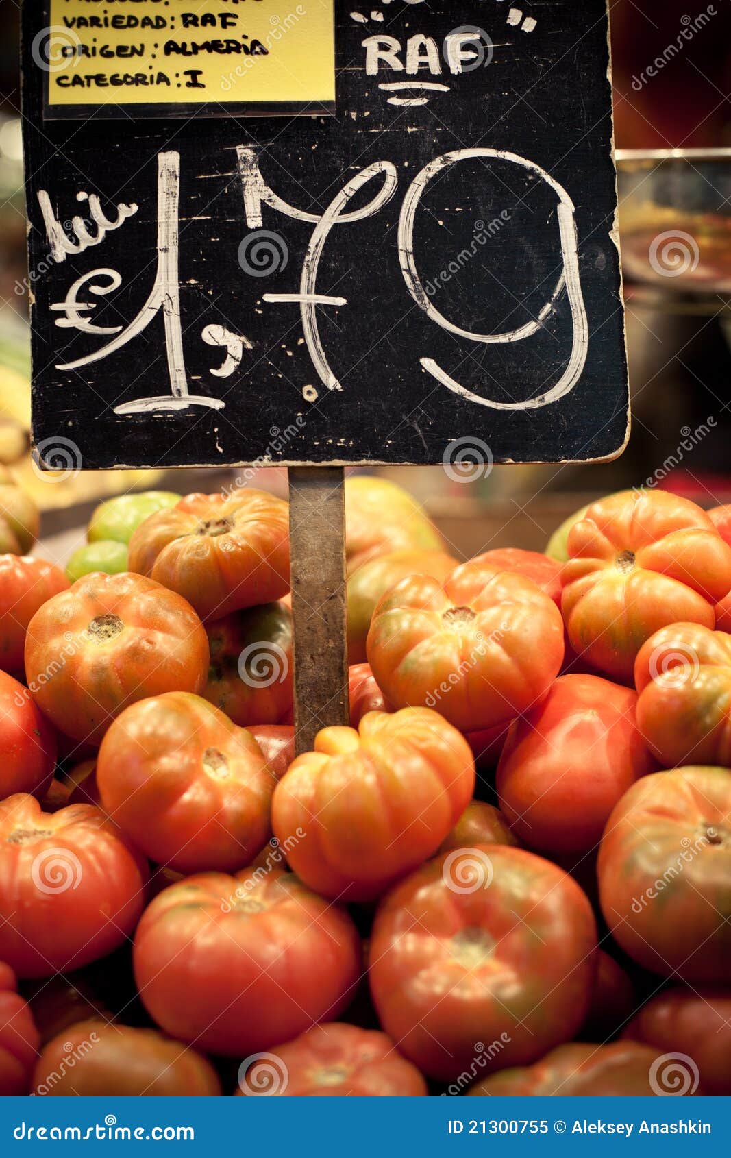 Tomatoes at the market stock image. Image of sign, juicy - 21300755