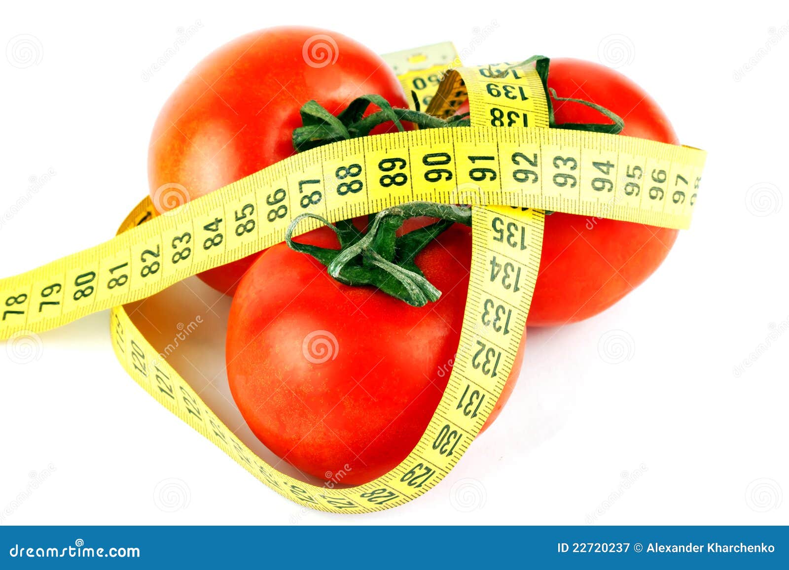 Tomatoes with Measuring Tape Stock Image - Image of calories, life ...