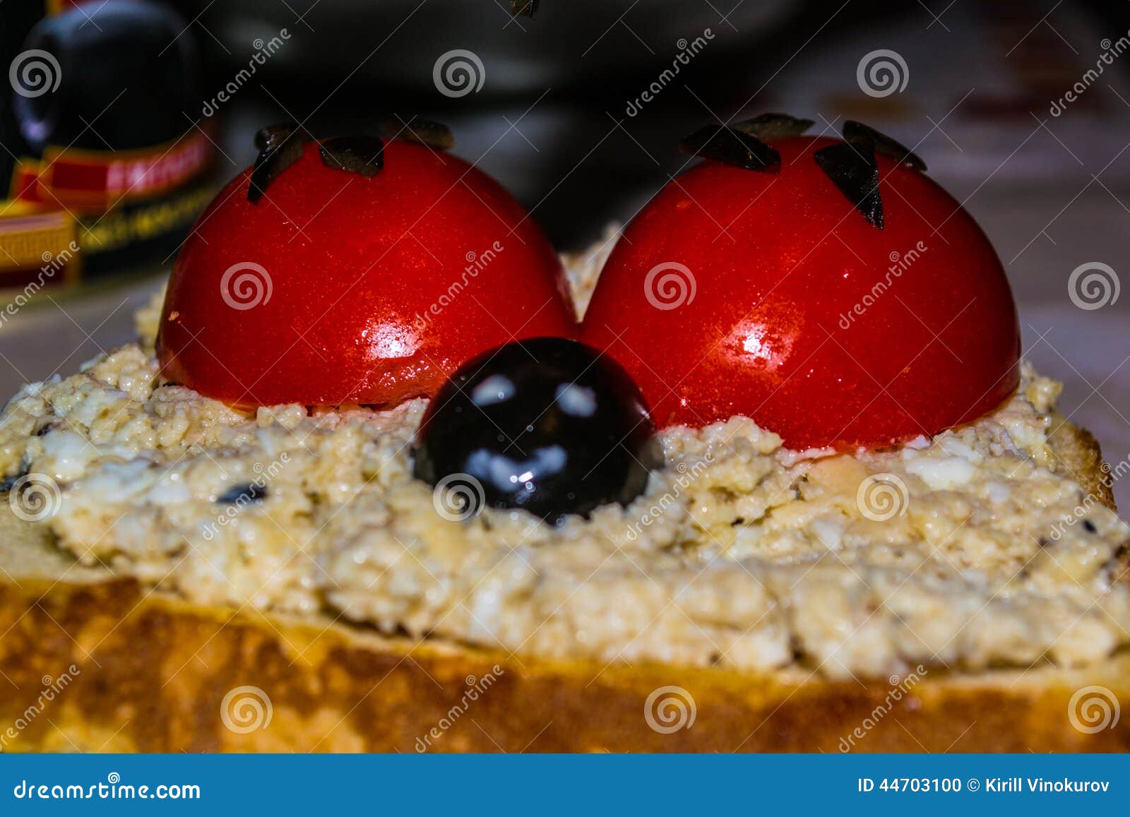 Tomatoes olives sandwich stock photo. Image of cheddar - 44703100