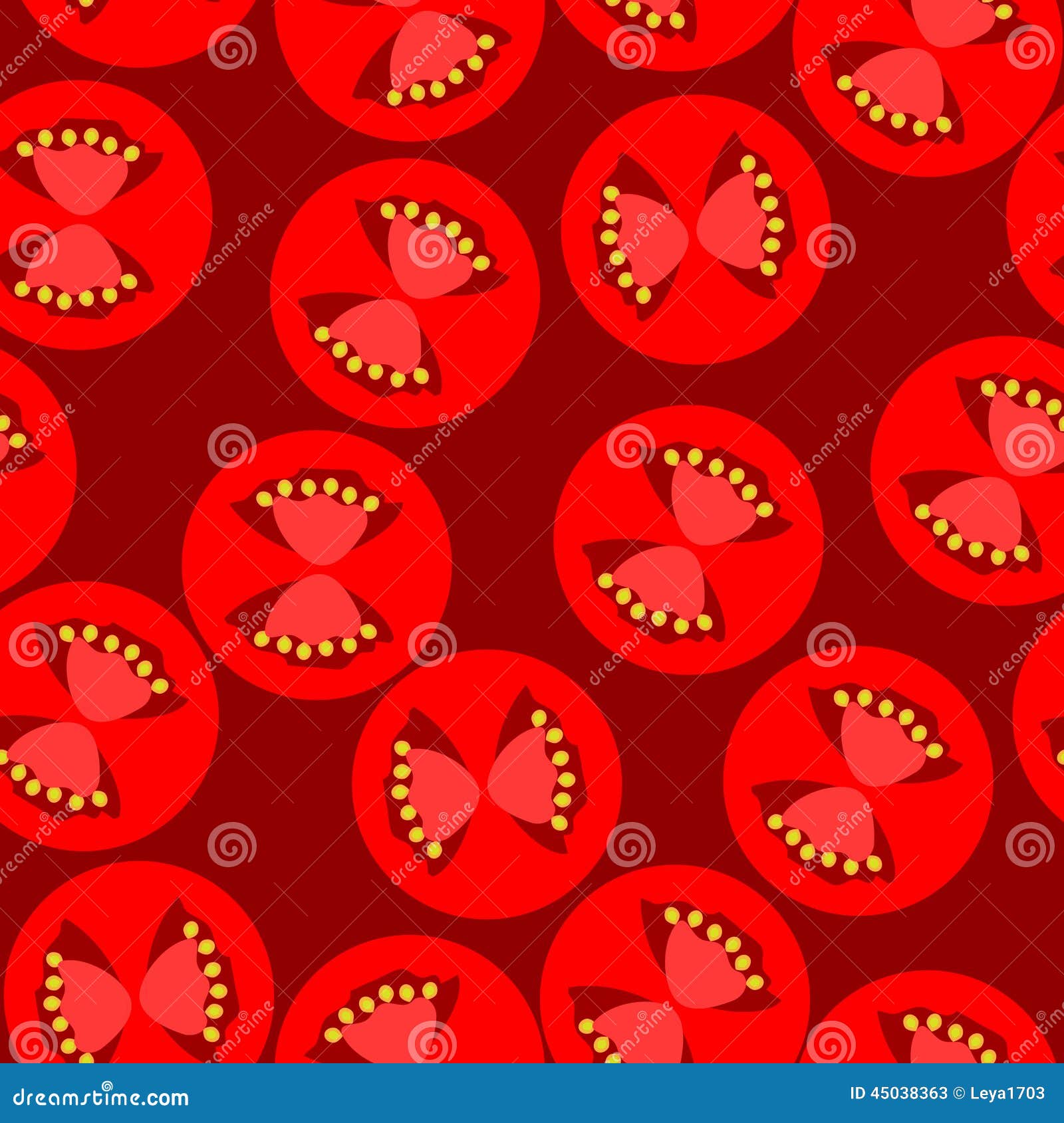 Tomatoes pattern stock vector. Illustration of multi - 45038363