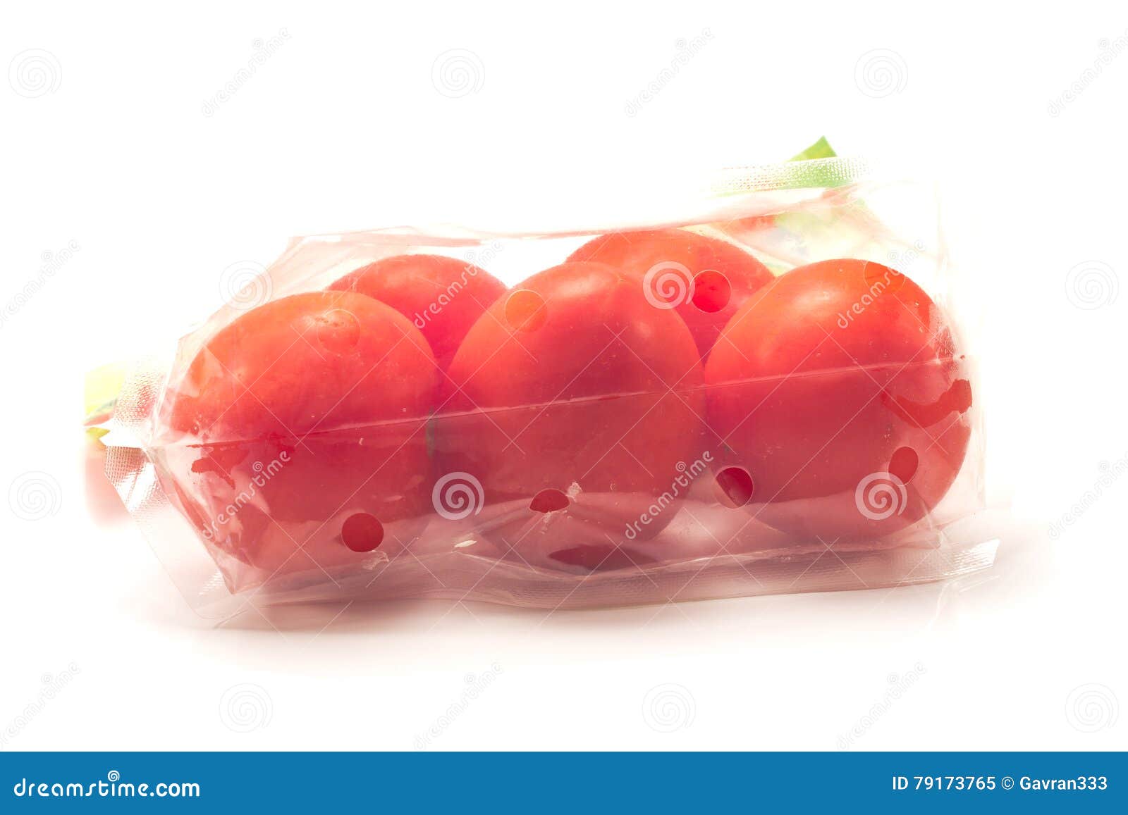 Tomatoes in a Plastic Bag Package Isolated Stock Image - Image of ...