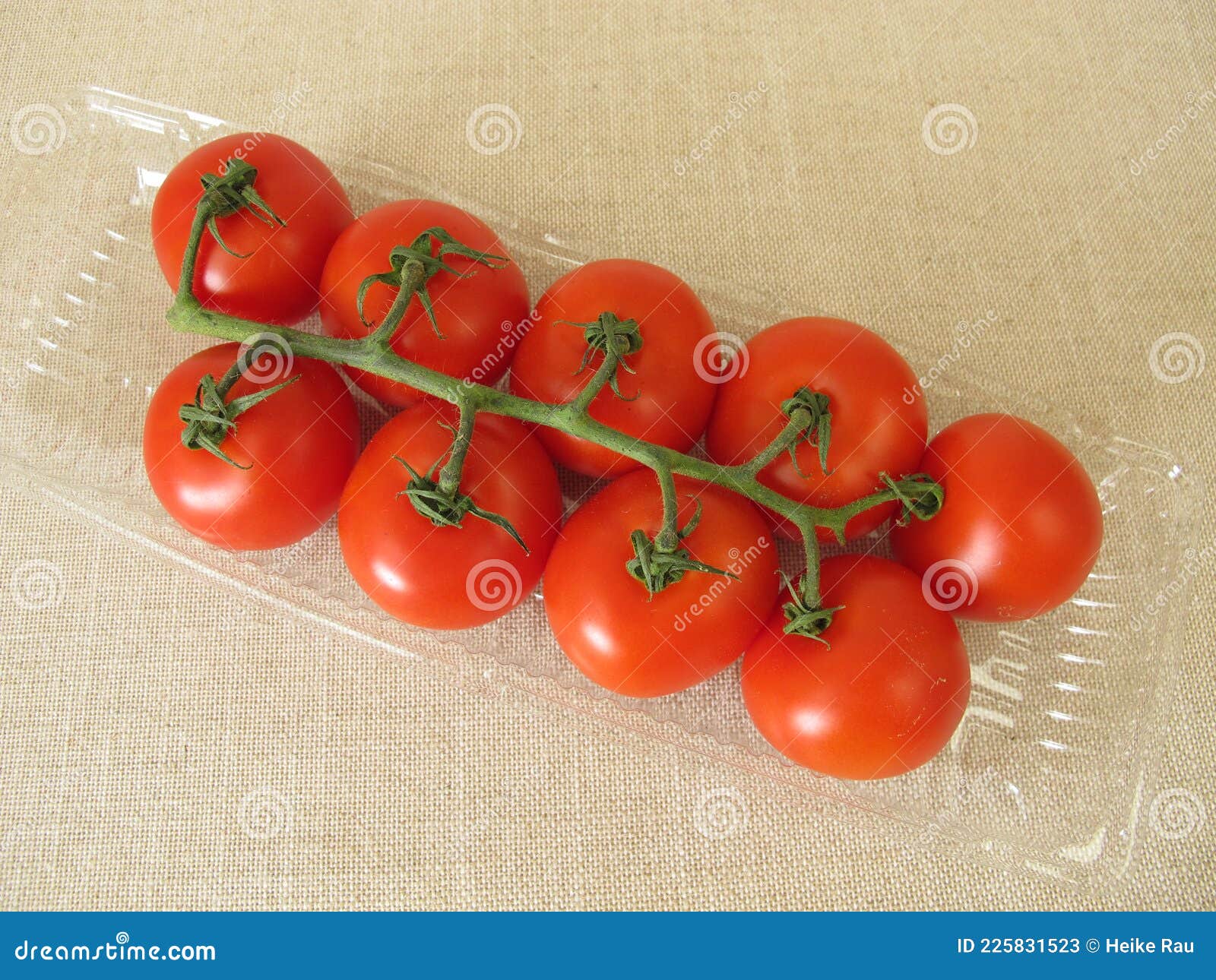 Tomatoes in a Plastic Package Stock Image - Image of package ...